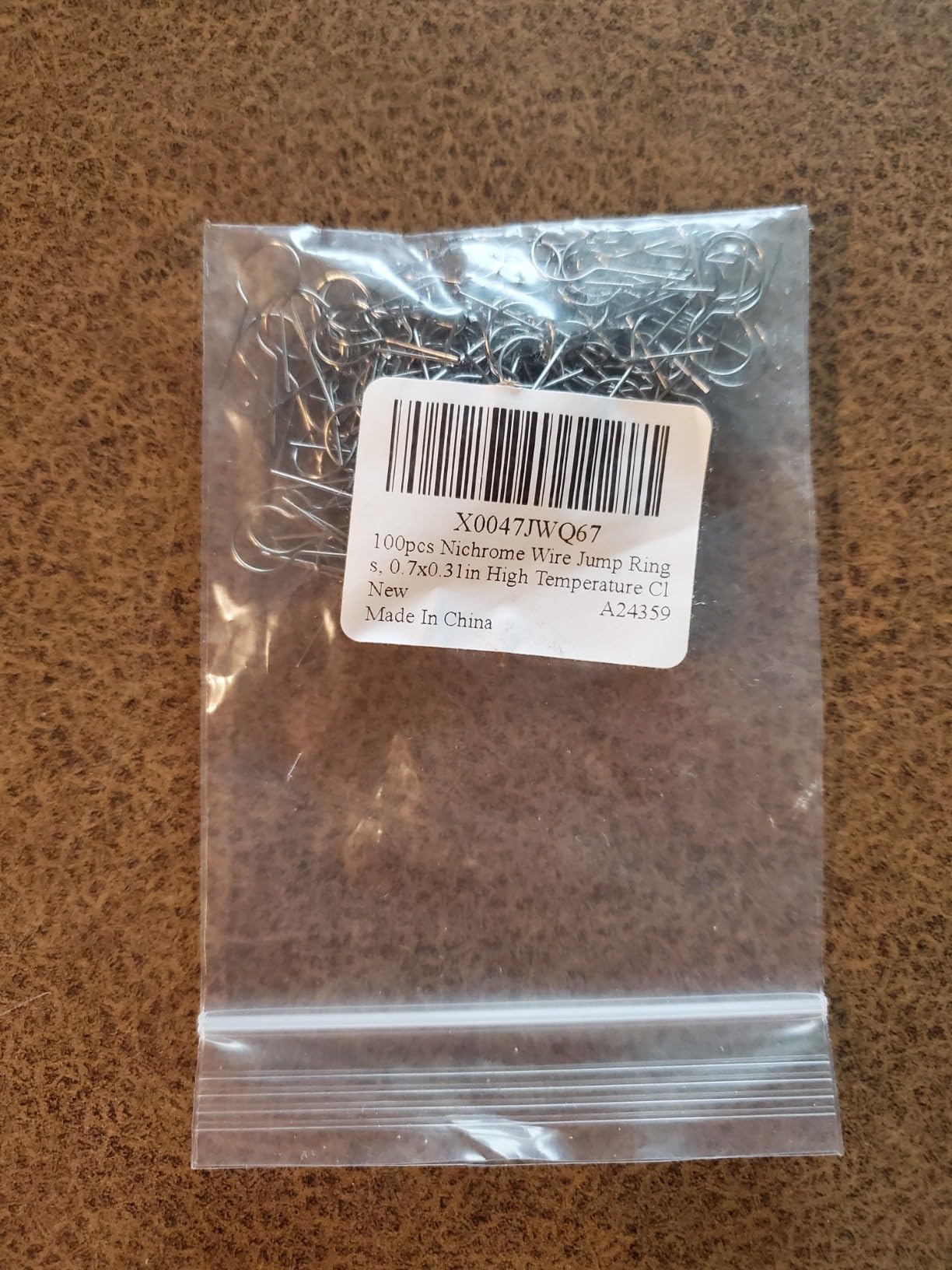 Amazon.com: 100pcs Nichrome Wire Jump Rings, 0.7x0.31in High ...