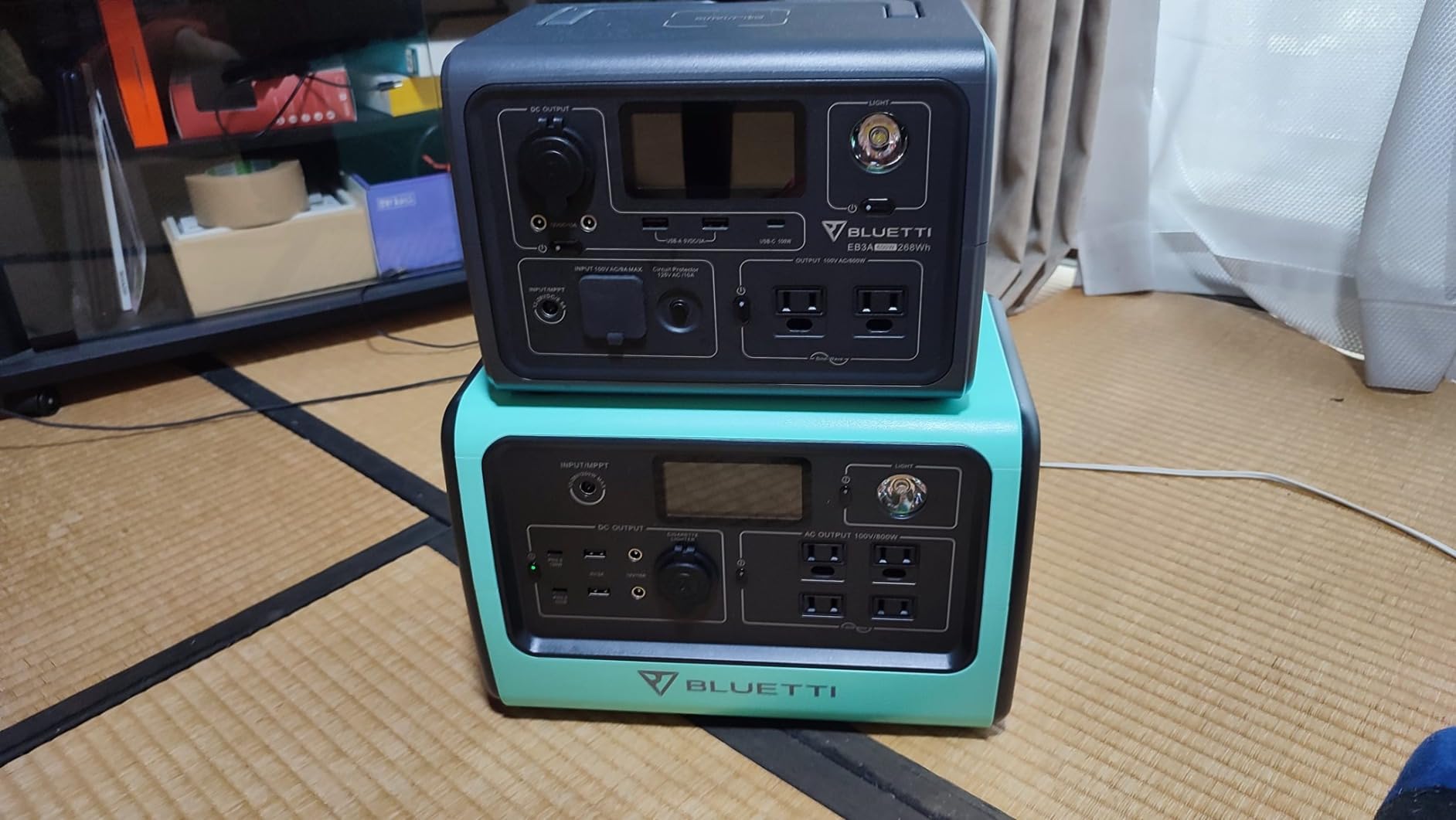 Amazon.co.jp: BLUETTI ポータブル電源 PS54 大容量537Wh AC700W(瞬間最大1400W)/USB/DC ...