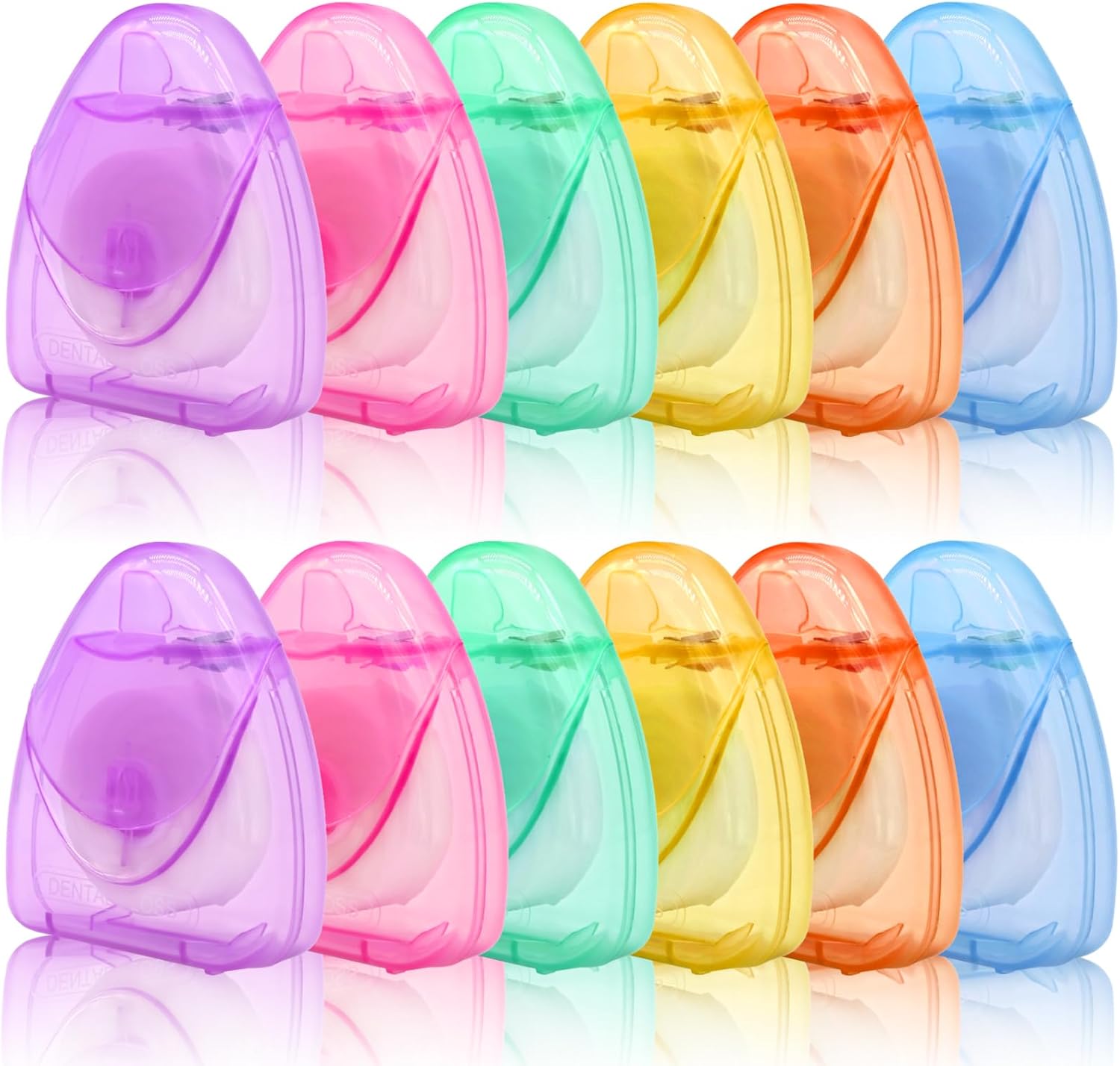 Amazon.com : 12 Boxes Dental Floss Bulk Mini Travel Floss Mint Waxed ...