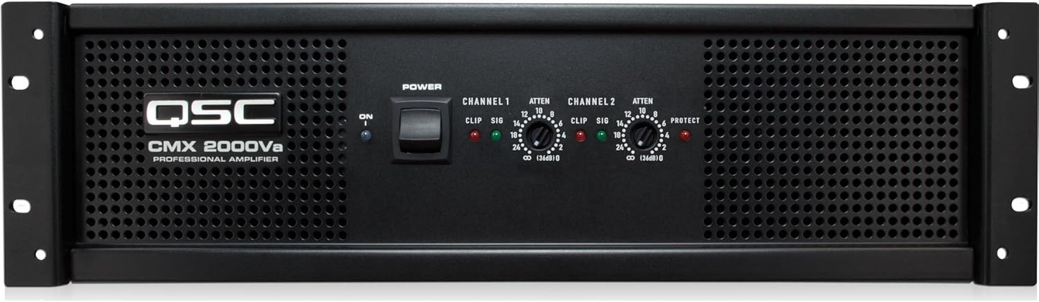Amazon.com: QSC CMX2000V 2-Ch Low Imp./ 70V Contractor Power Amplifier ...