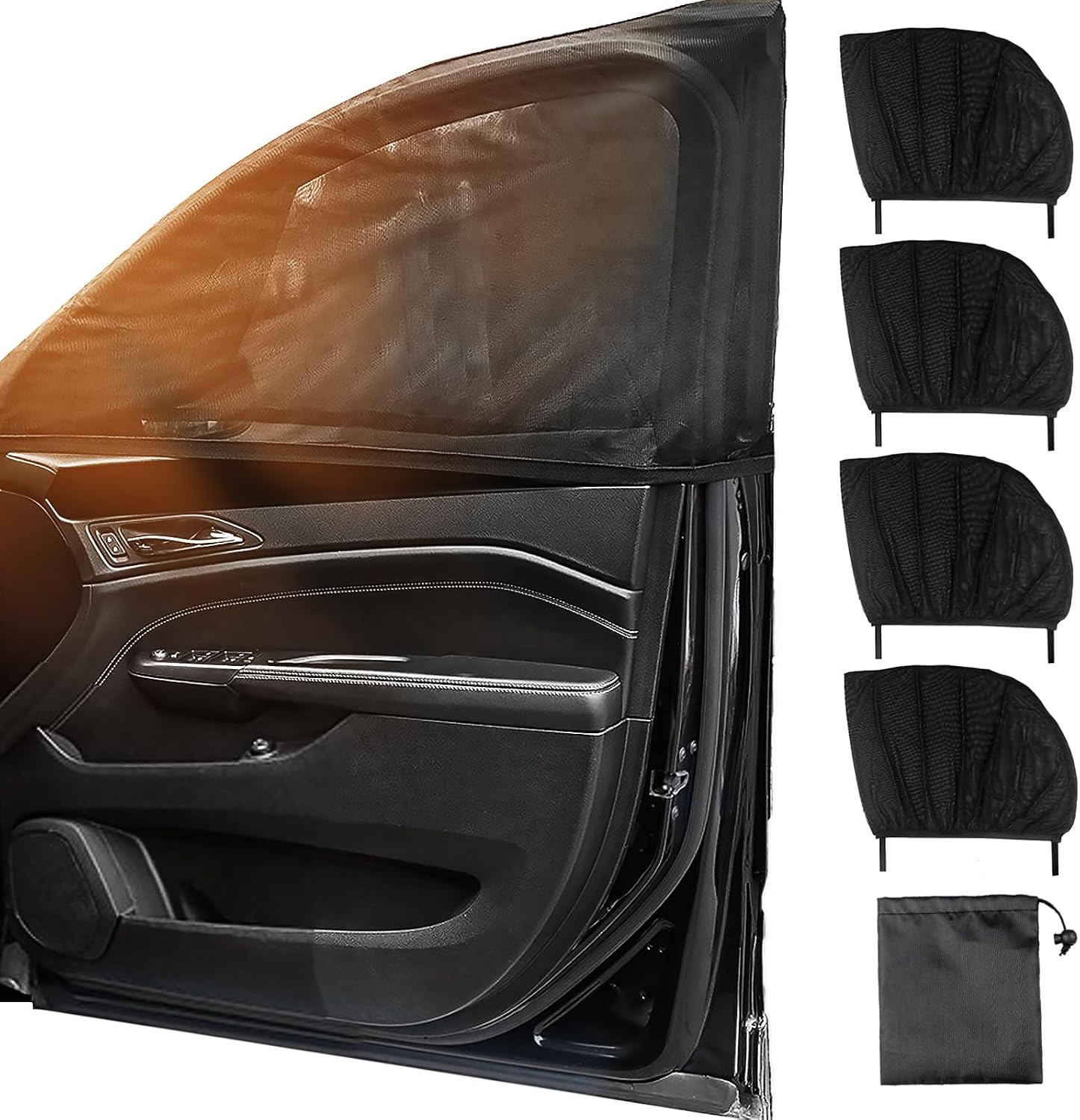 4 Pezzi Tendine Parasole Auto Bambini,Oscuranti Finestrini Auto Tende ...