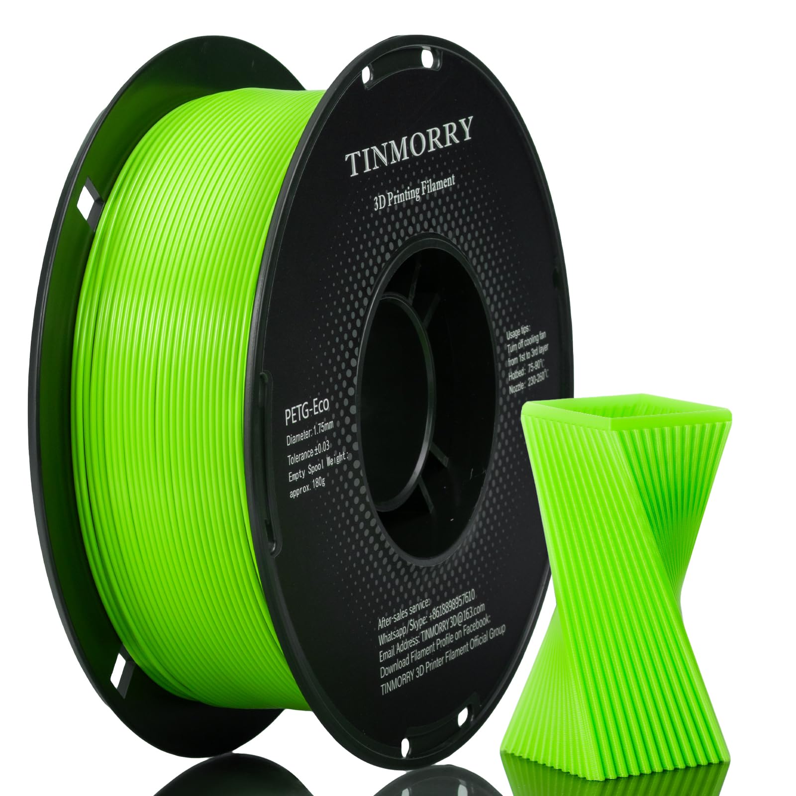 Amazon.co.jp: フィラメント PETG 1.75mm,【TINMORRY】300mm/s 高速 PETG 3Dプリンター用 ...