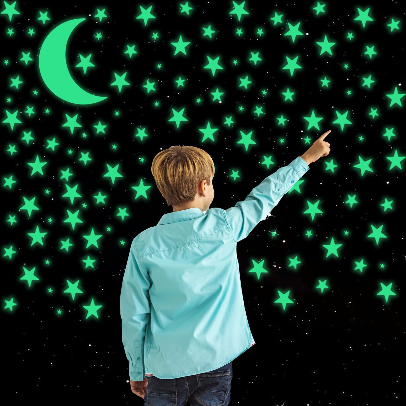 Amazon.com: 174PCS Ceiling Stars Glow in the Dark, Wall Decals Decor ...