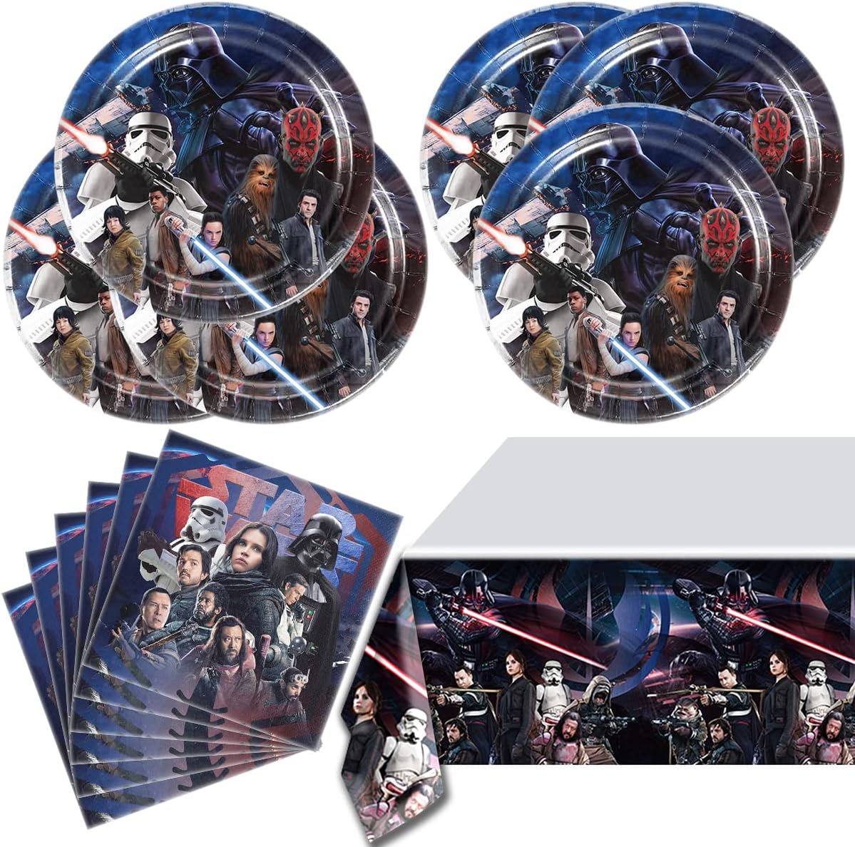 Amazon.com: Unique Star Wars Classic Birthday Party Supplies Bundle ...