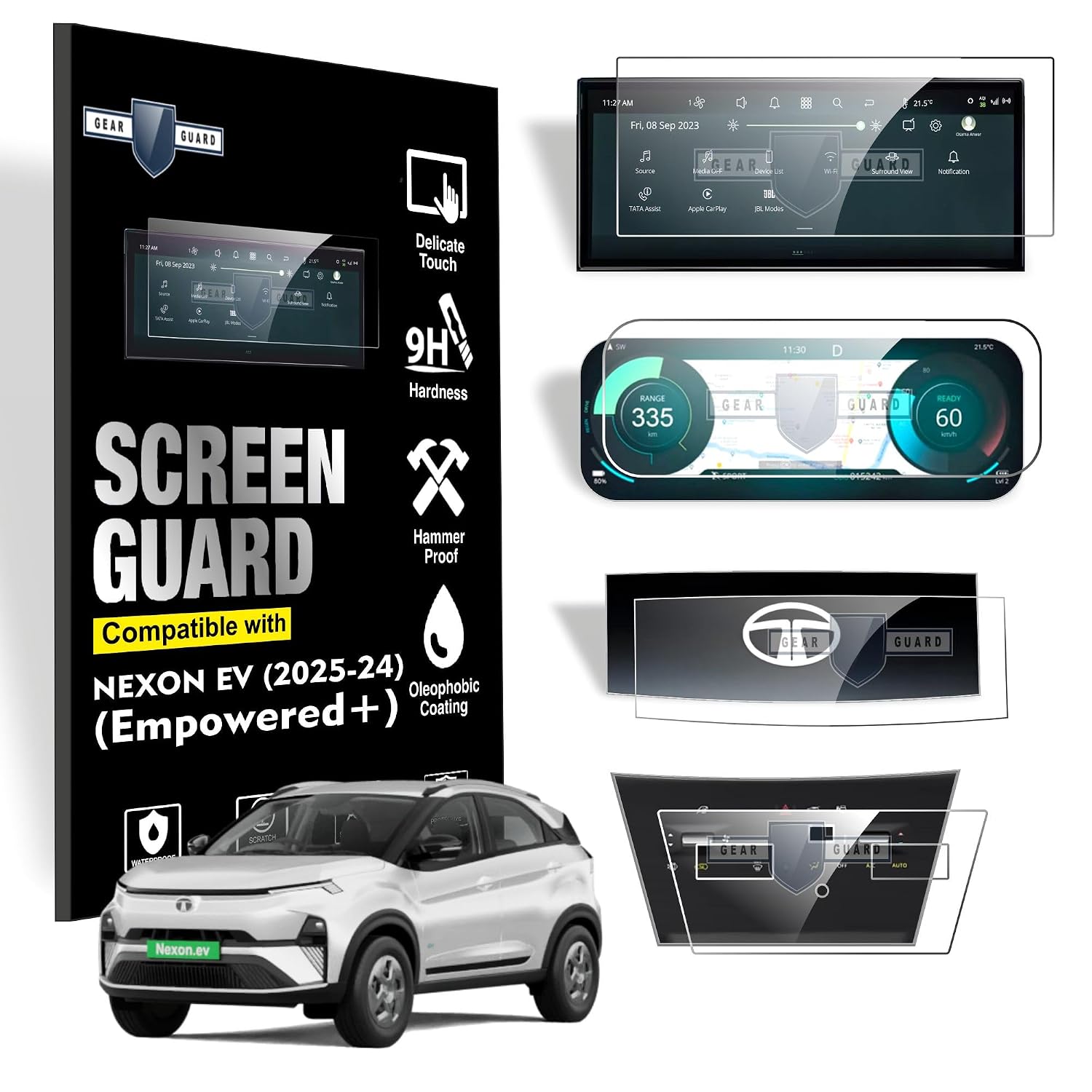 Gear Guard Screen Protector For Tata Nexon EV (2025-24) Accessories 12. ...