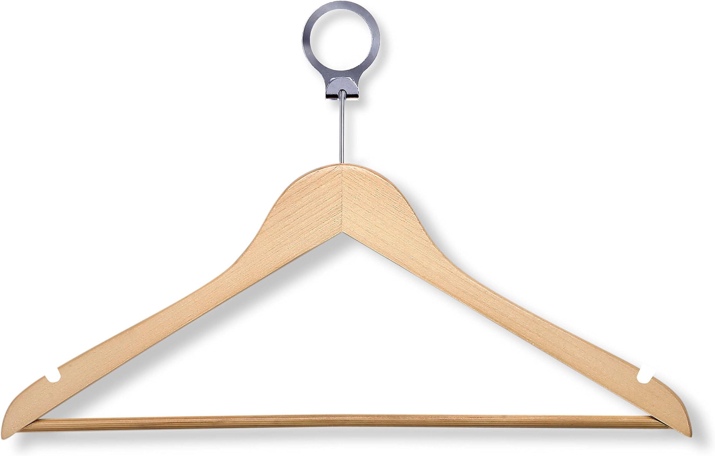 Amazon.com: Chrome Metal Anti-Theft Closed Loop Suit Hanger in 17 ...