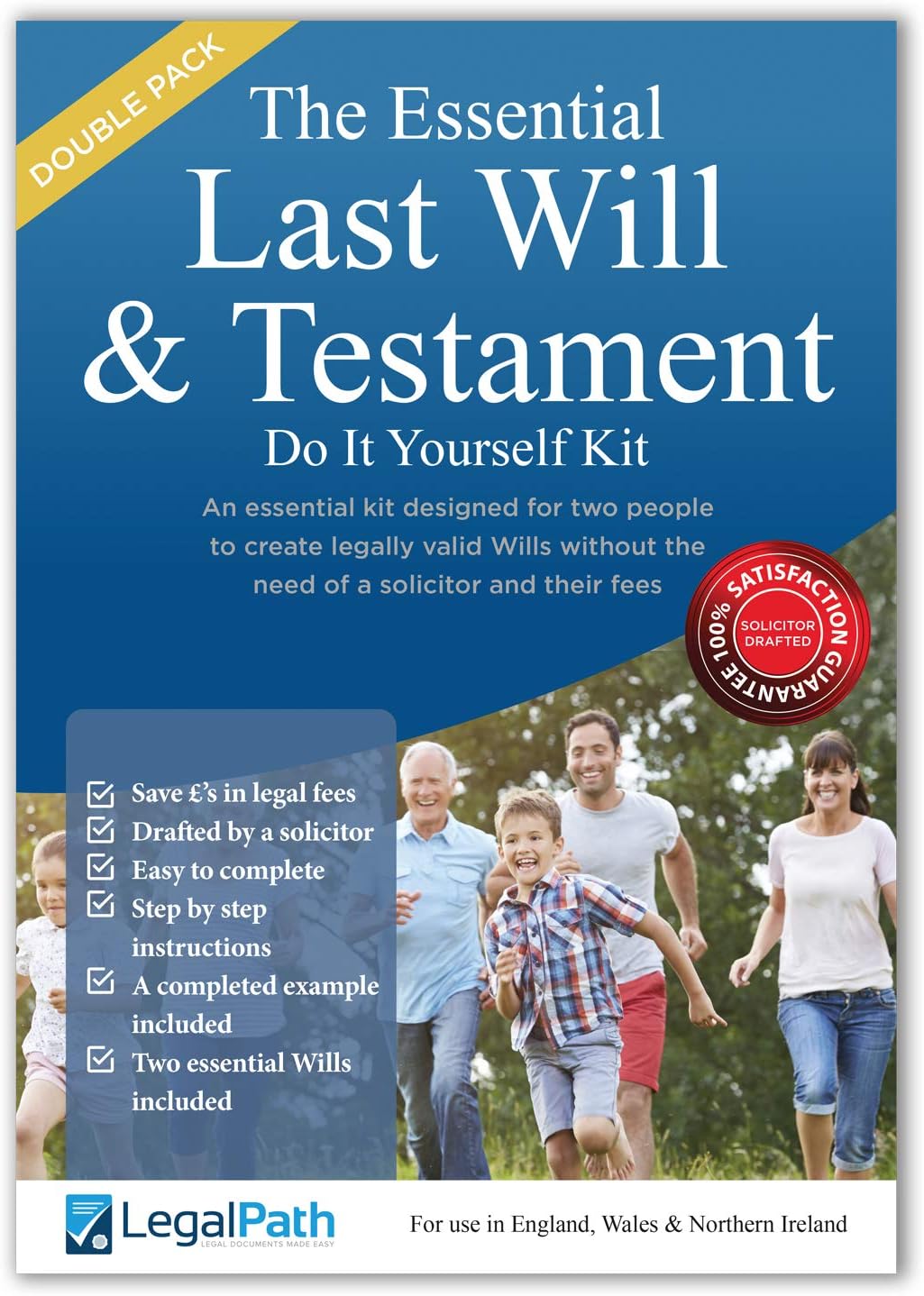 Double Pack Essential Last Will and Testament (DIY Will Kit UK ...