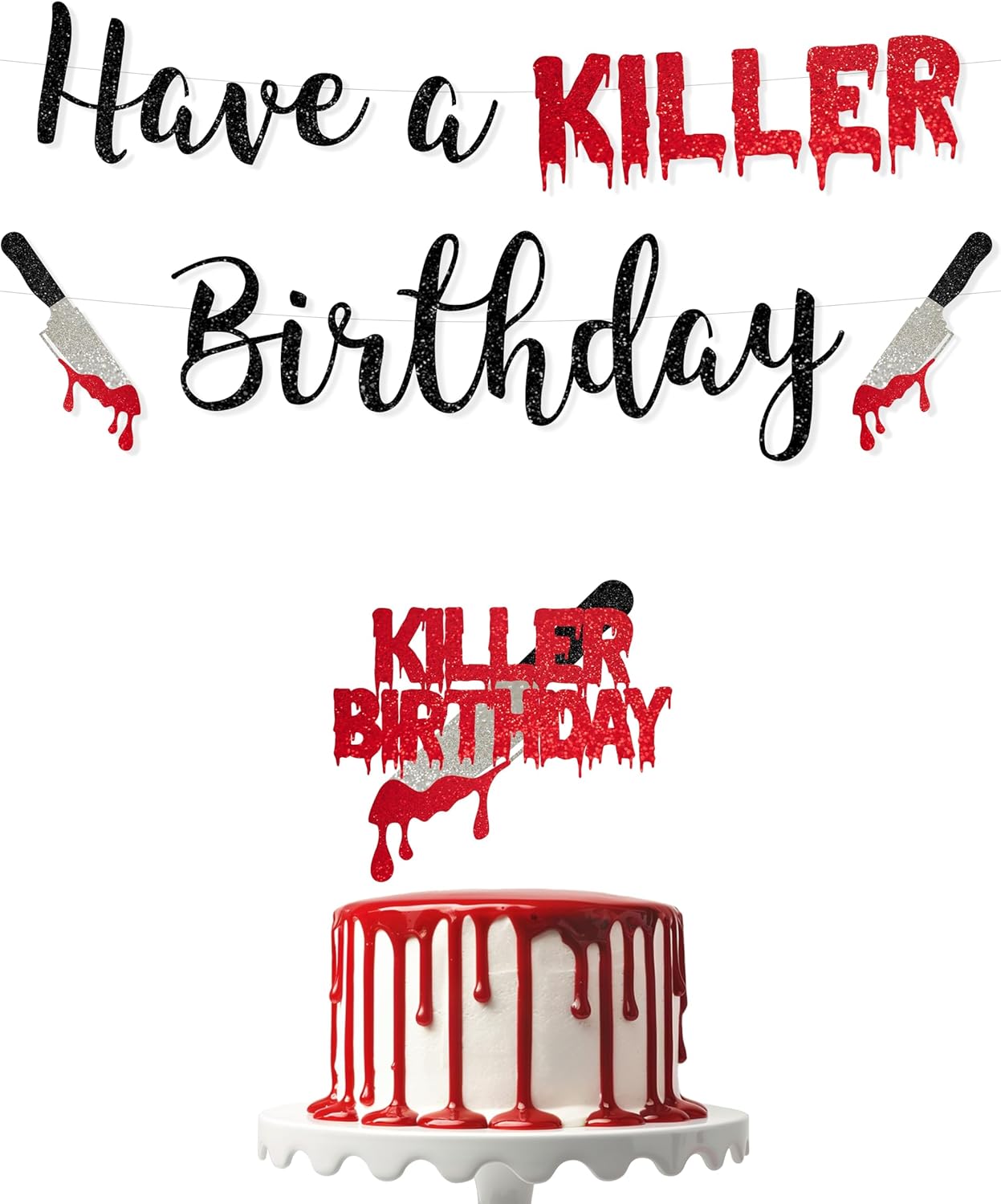 Amazon.com: Have a Killer Birthday Banner Halloween Birthday Party ...