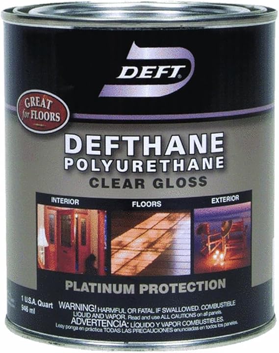 Deft Defthane Interior Exterior Clear Polyurethane Gloss, Quart ...