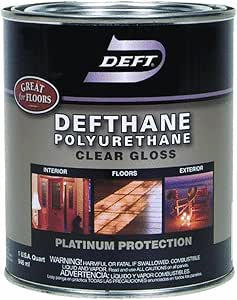 Deft Defthane Interior Exterior Clear Polyurethane Gloss, Quart ...