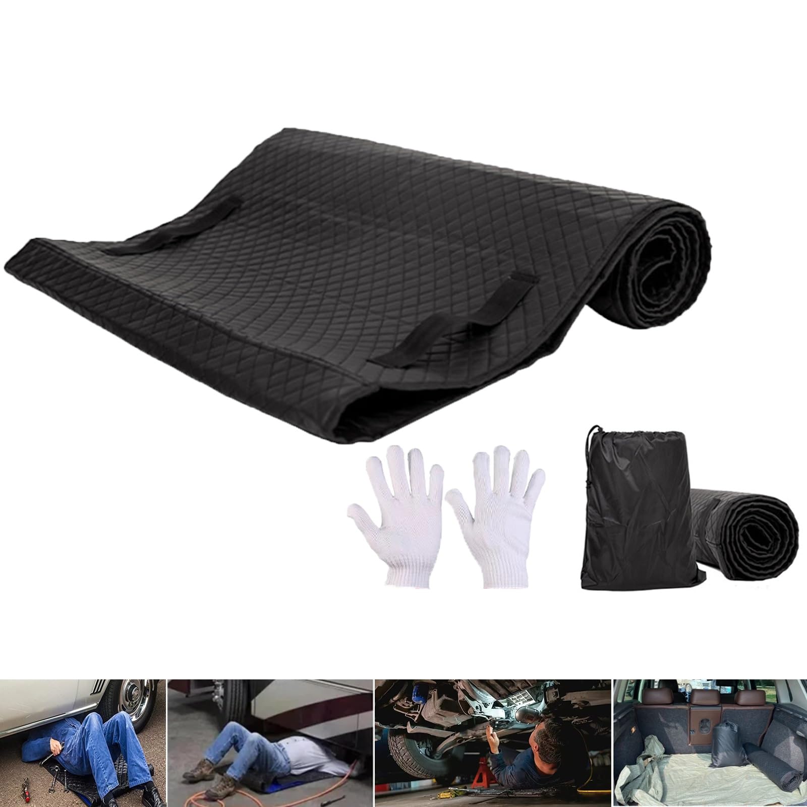 Amazon.com: 60''X28'' Magic Car Creeper Rolling Mat with Repair Gloves ...