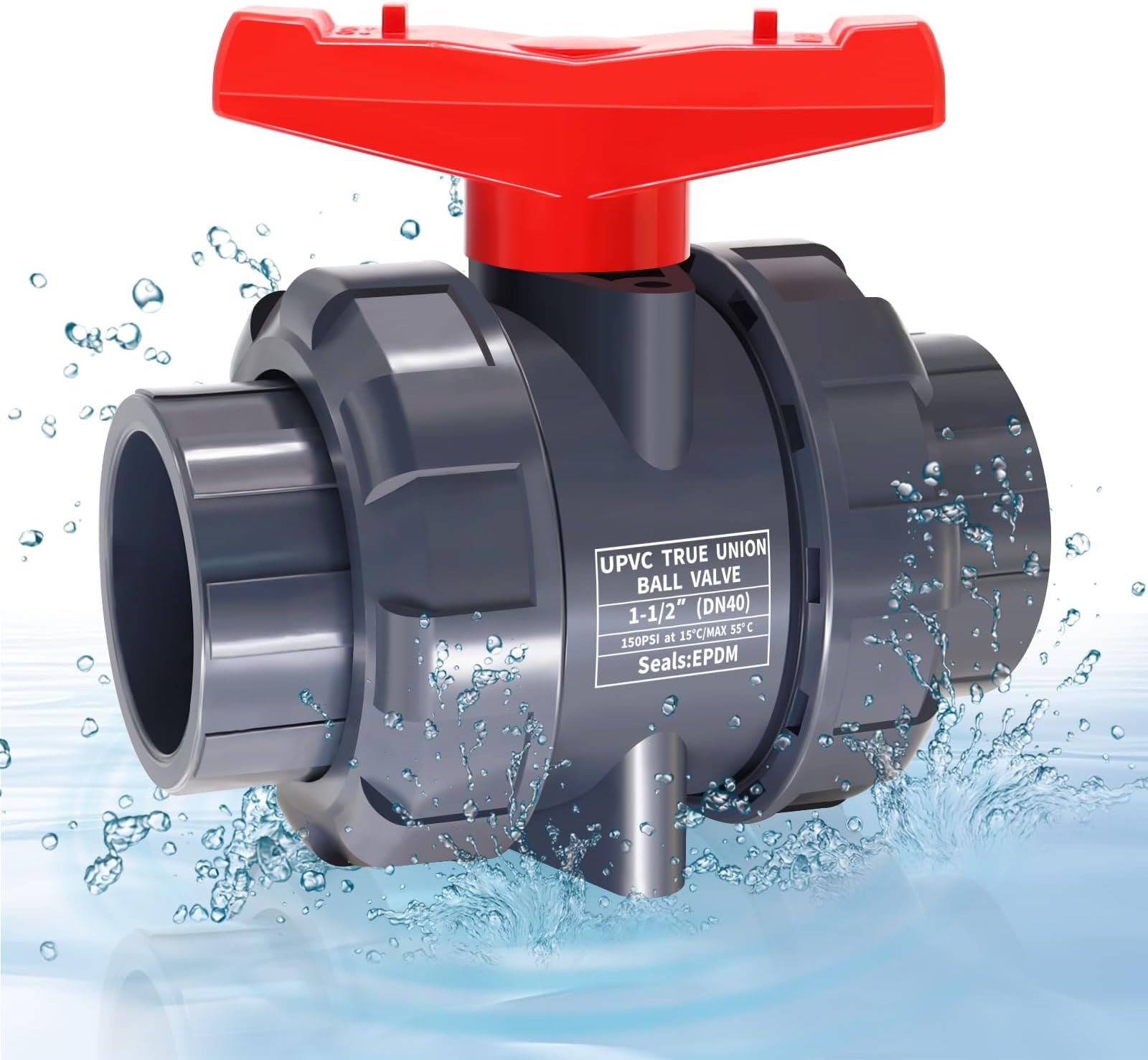 American Valve P200U-40 1" PVC True Union Ball Valve, 1-Inch - Amazon.com