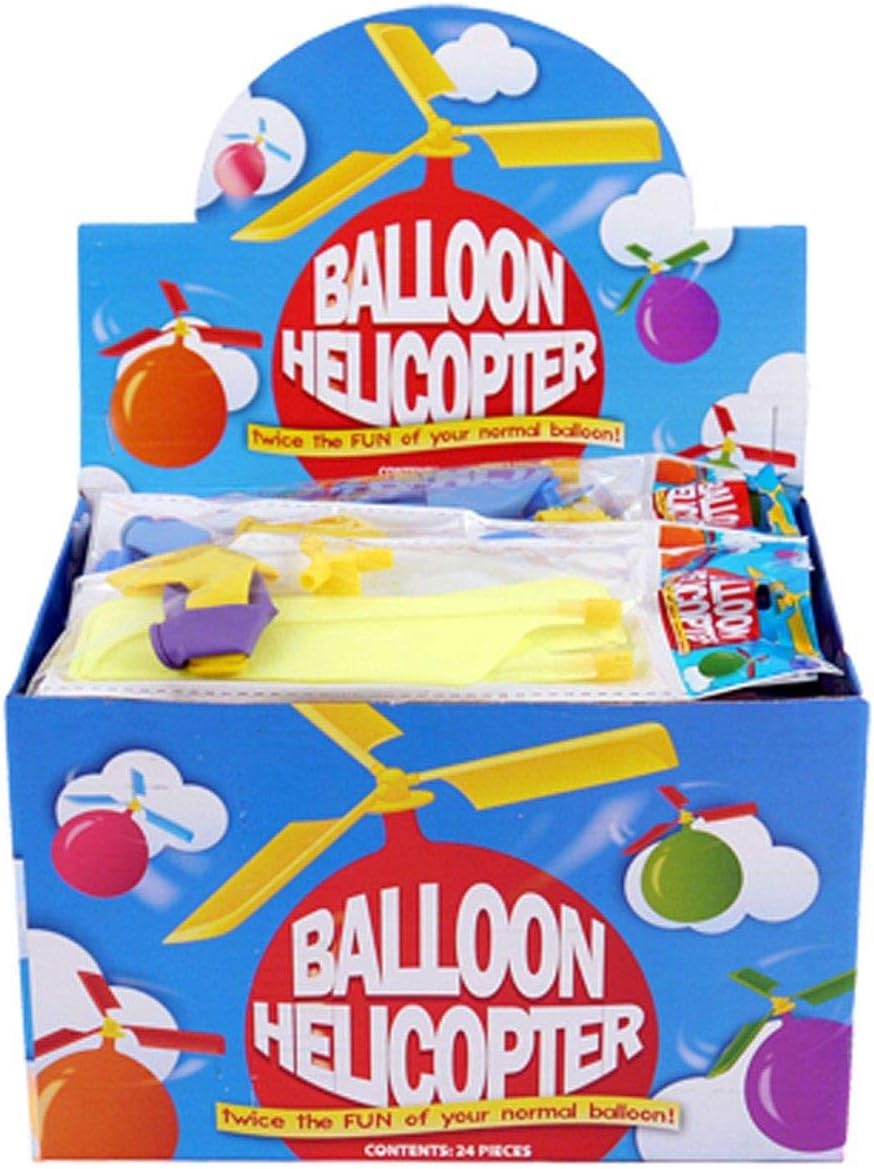 Amazon.com: Balloon Helicopter Toys, pack of 6 by MunchieMoosKids ...