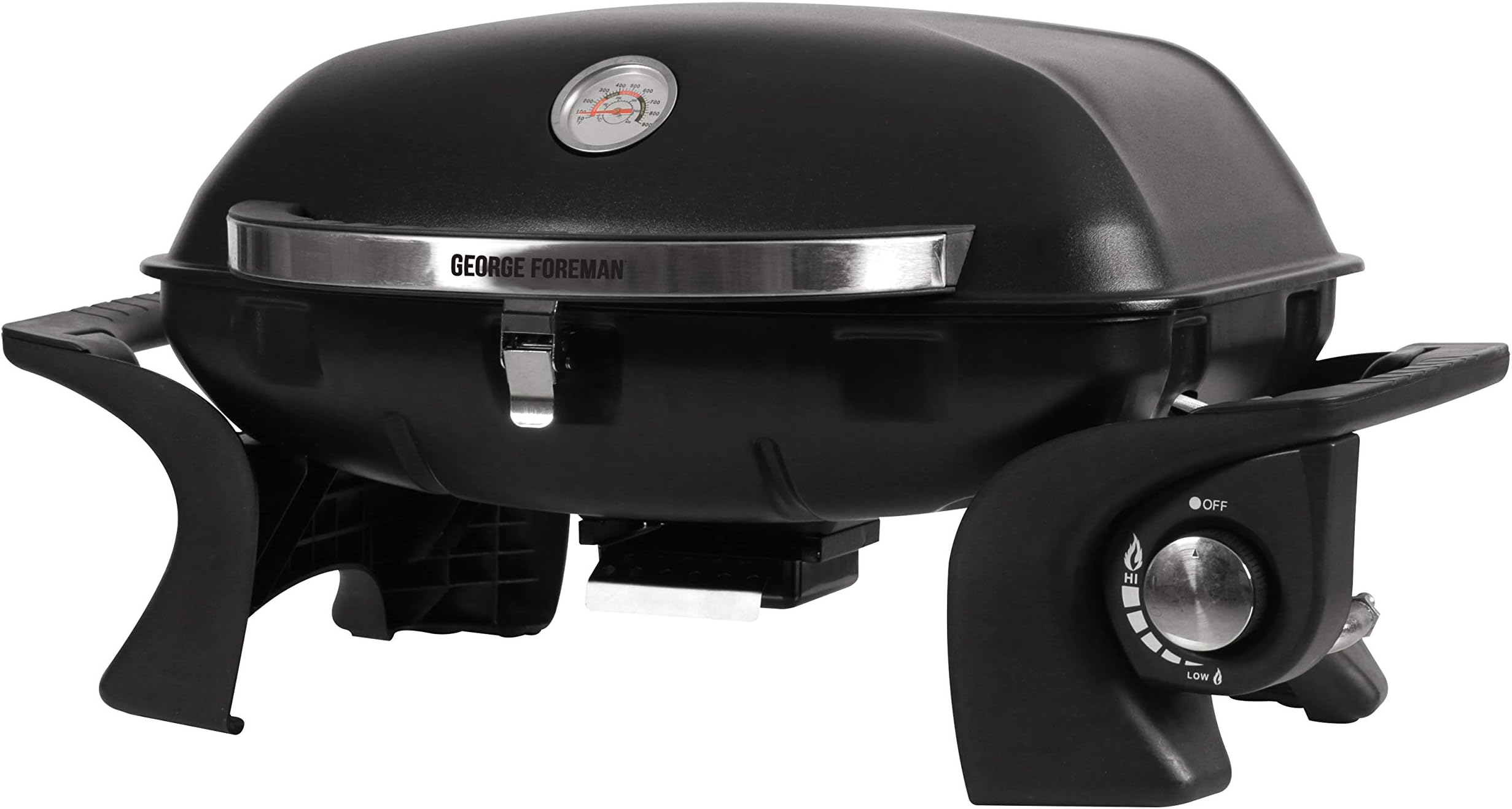 Amazon.com: George Foreman Portable Gas BBQ with Integrated Thermostat ...