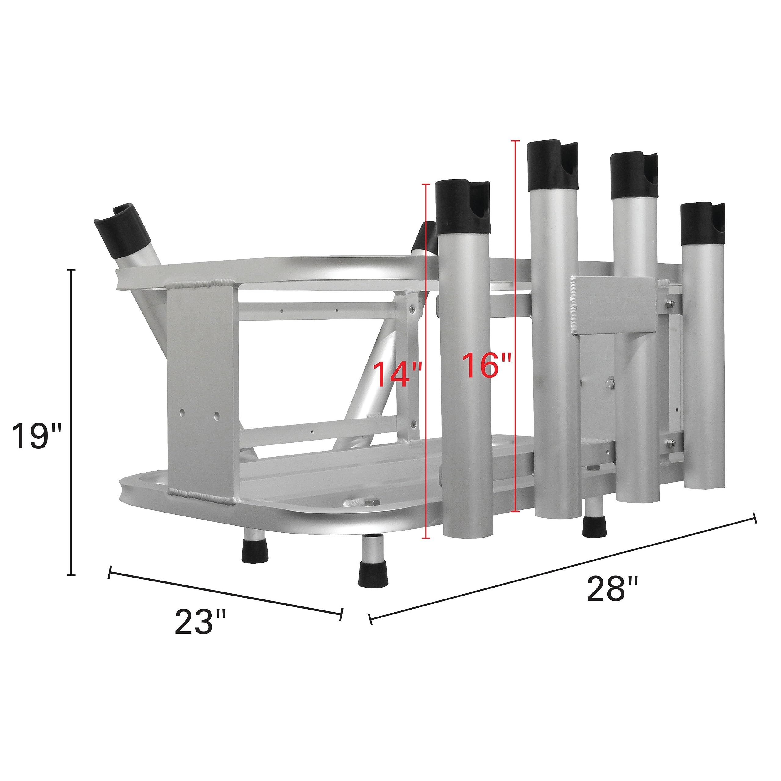 Extreme Max 3005.4257 Aluminum Jet Ski PWC Fishing Rod Rack and Cooler ...