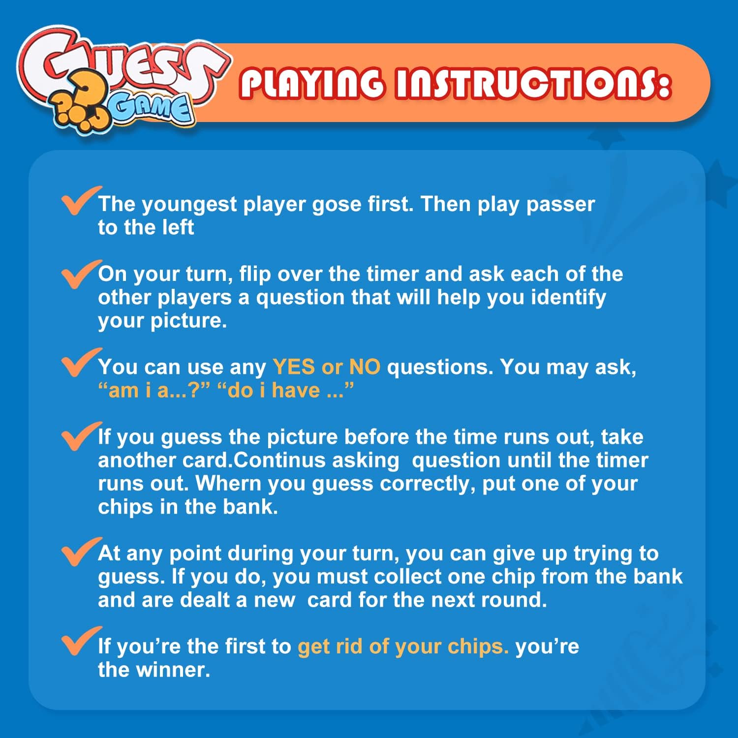 PADELO Juego de cartas de equipo What Am I Guess The Character Kids ...