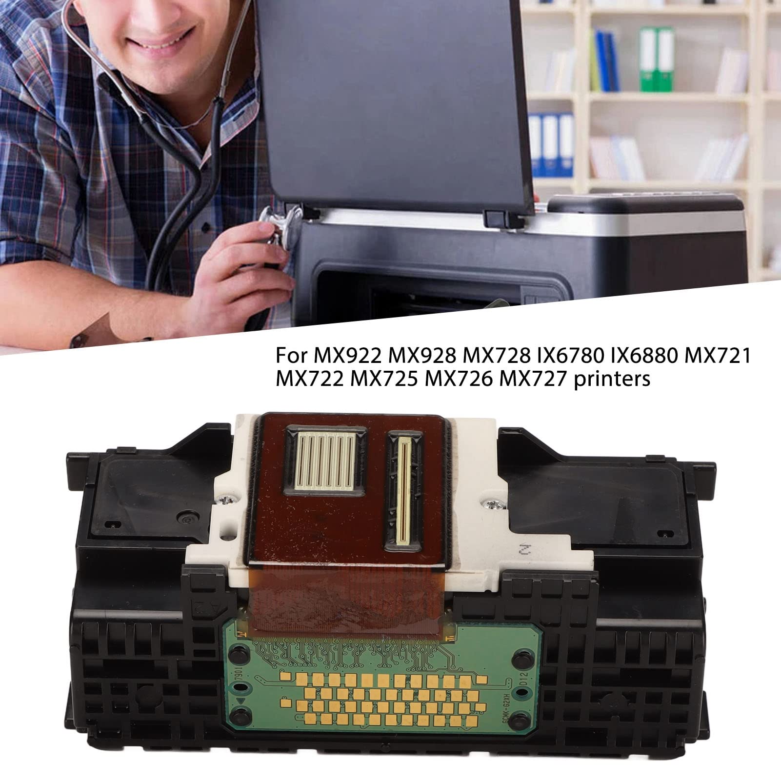 QY6-0086 Printer Printhead, Color Print Head, Replacement Print Head for MX922 MX928 MX728 ...