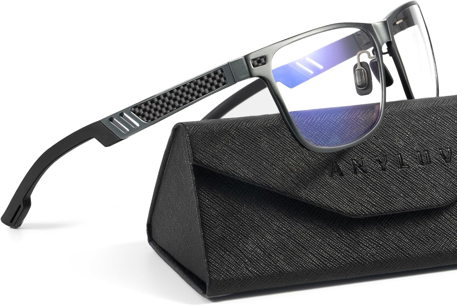 Amazon.com: ANYLUV Blue Light Glasses Men Premium Mens Gaming Computer ...