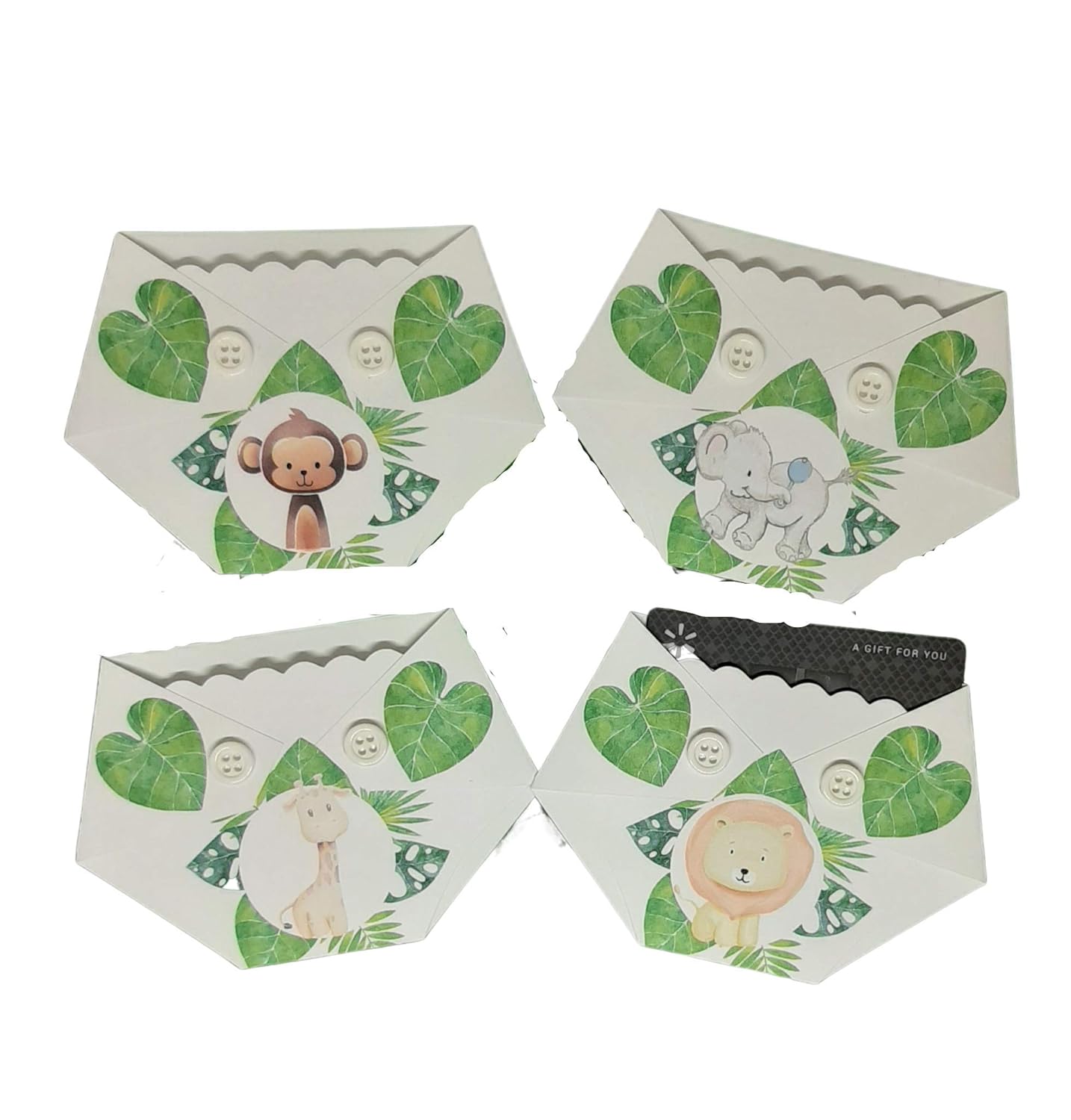 Amazon.com: Kards by Kaylee Jungle Safari Animal Baby Shower Gift Card ...