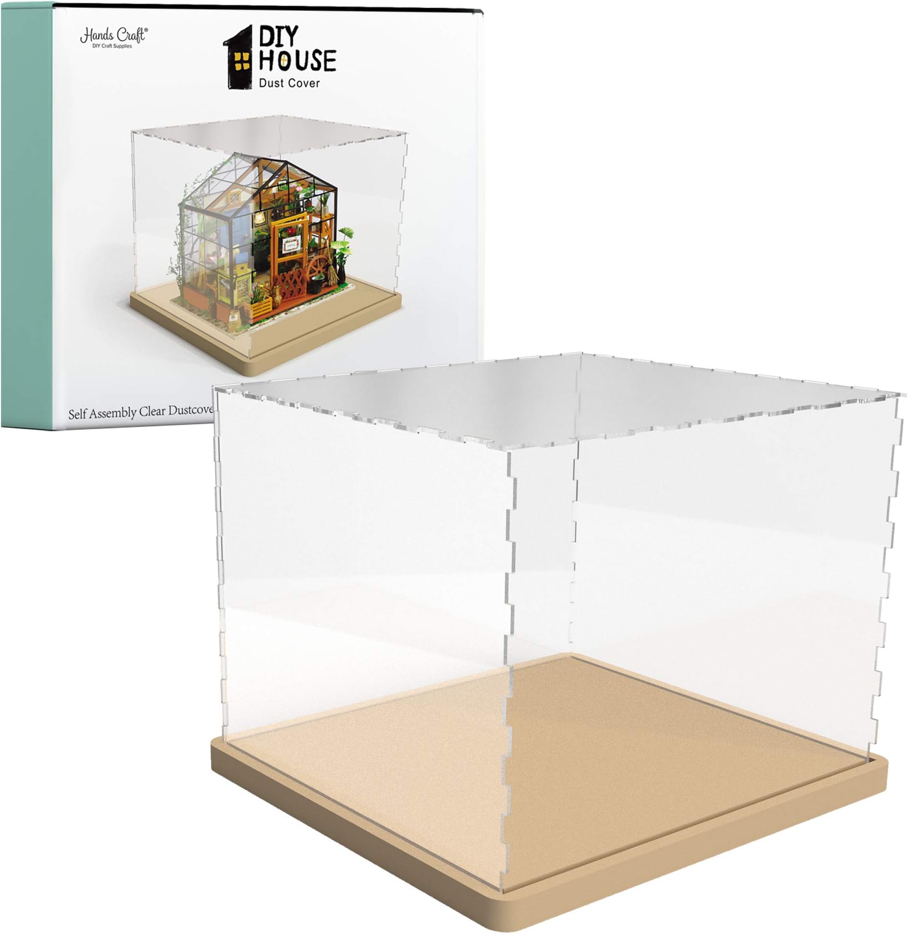 Amazon.com: ROBOTIME Acrylic Display Case for Miniature House Building ...