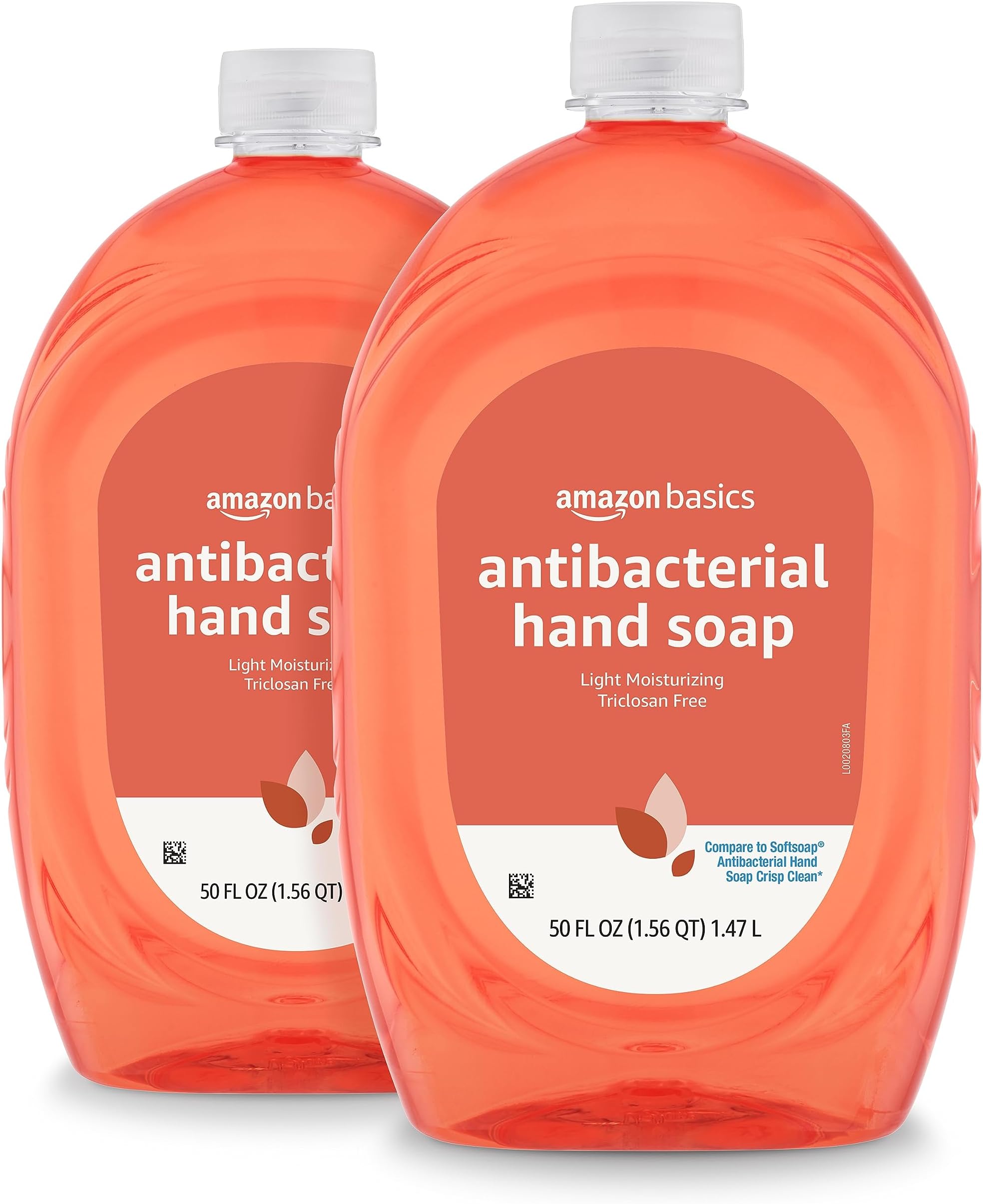 Amazon.com : Amazon Basics Antibacterial Liquid Hand Soap Refill, Light ...