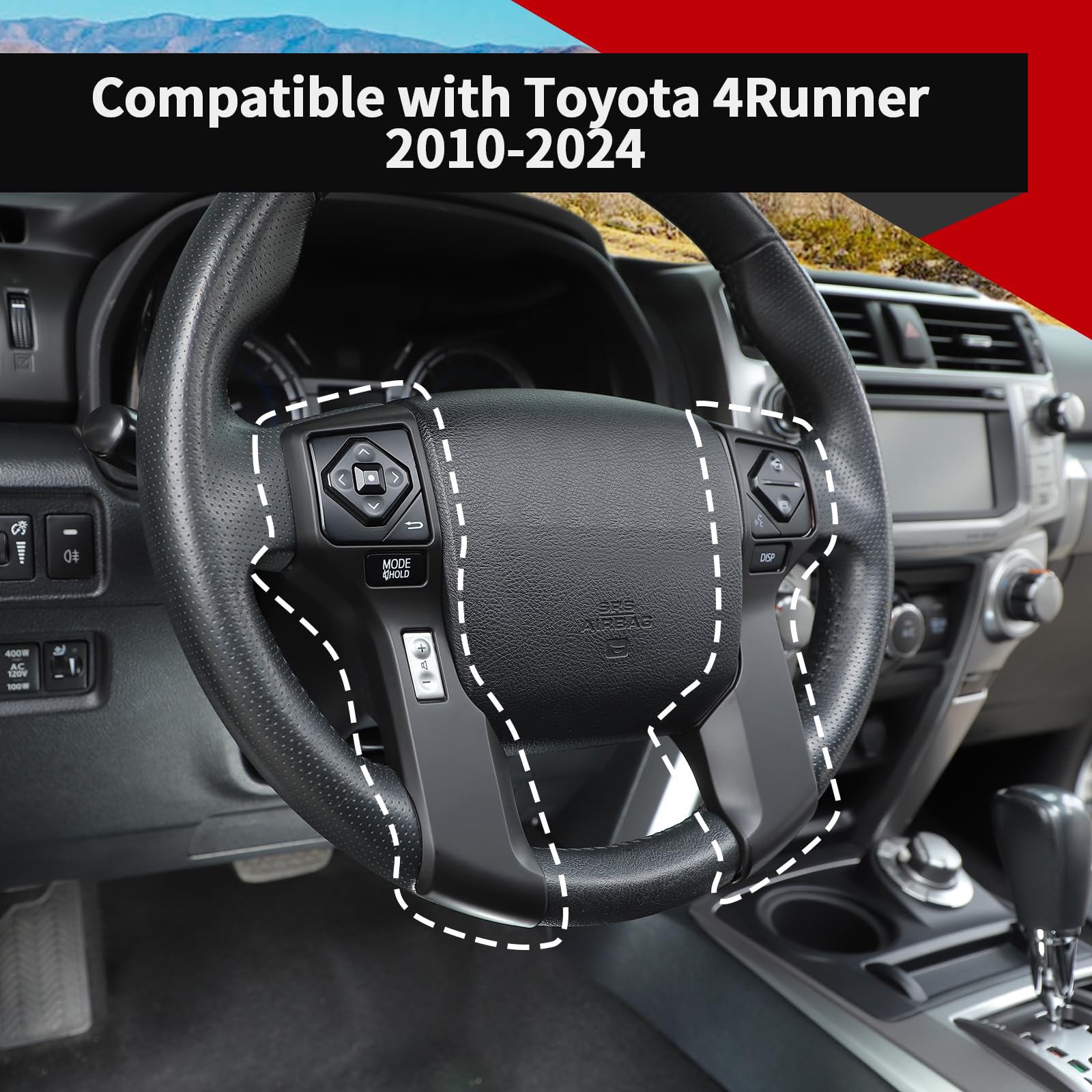Snapklik.com : Voodonala For 4Runner Steering Wheel Cover Decoration ...