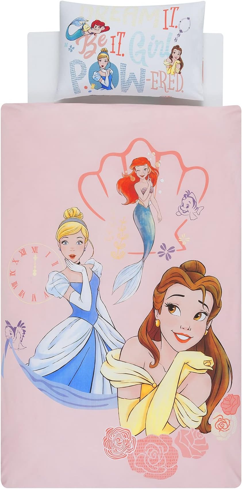 CnA Stores Disney Princess Cinderella Single Duvet Cover Set Poly ...