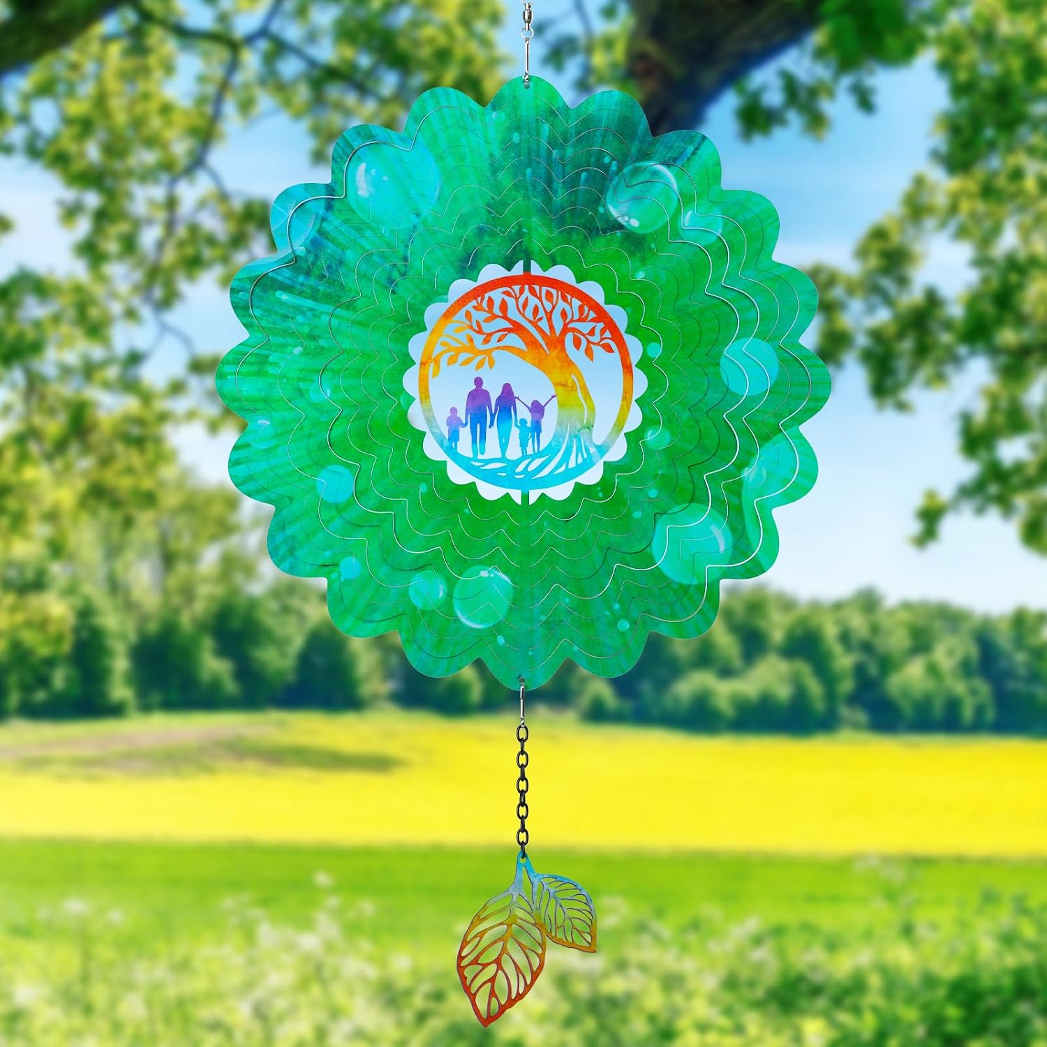 Amazon.com: MUMTOP Tree of Life Wind Spinners Hanging, 12 Inch 3D ...
