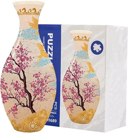 Amazon.com: 3D Puzzle Vase for Adults - DIY Flower Planter Jigsaw ...
