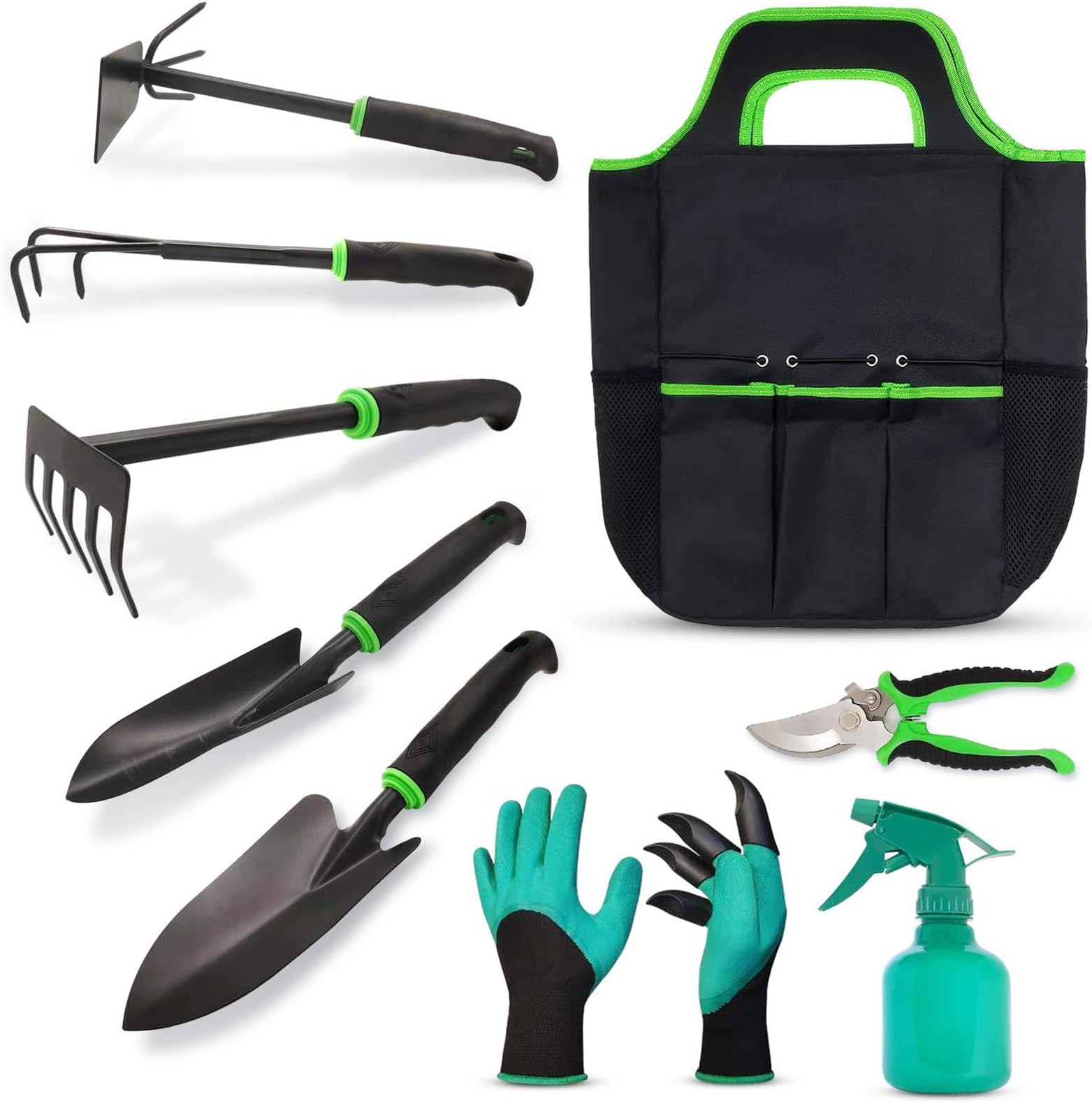 Amazon.com : Artcome 9 PCS Garden Tool Set - Complete Garden Tool Kit ...