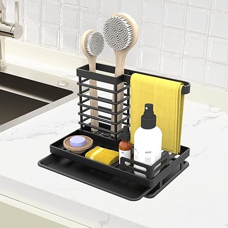KIKIGOAL Kitchen Sink Organizer, Sink Tidy Kitchen Washing up Organiser ...