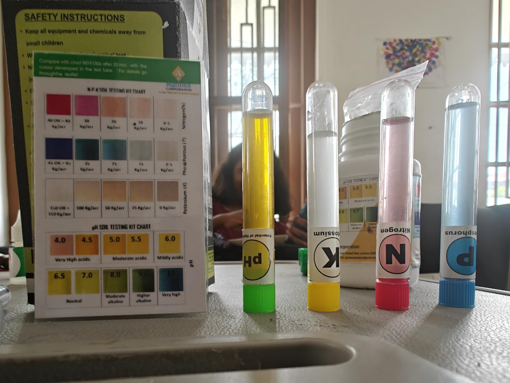 AGRINEX CORPORATION Soil Health Indicator Testing Kit/NPK Soil Testing ...