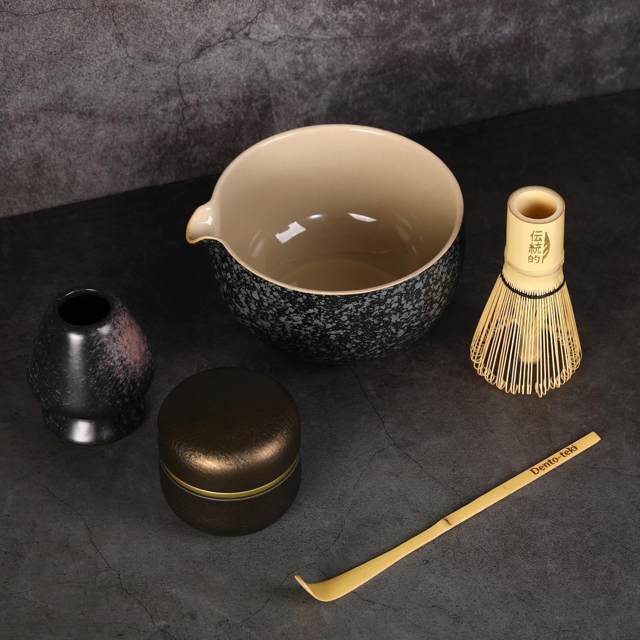 Amazon.com: 5-Piece Traditional Matcha Set beautifully crafted ceramic ...