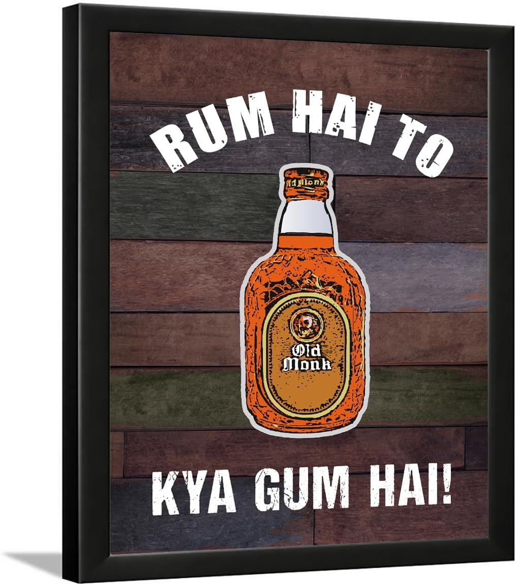Chaka Chaundh - Alcohol Quotes Frames - Bar Quotes with Frames - Beer ...