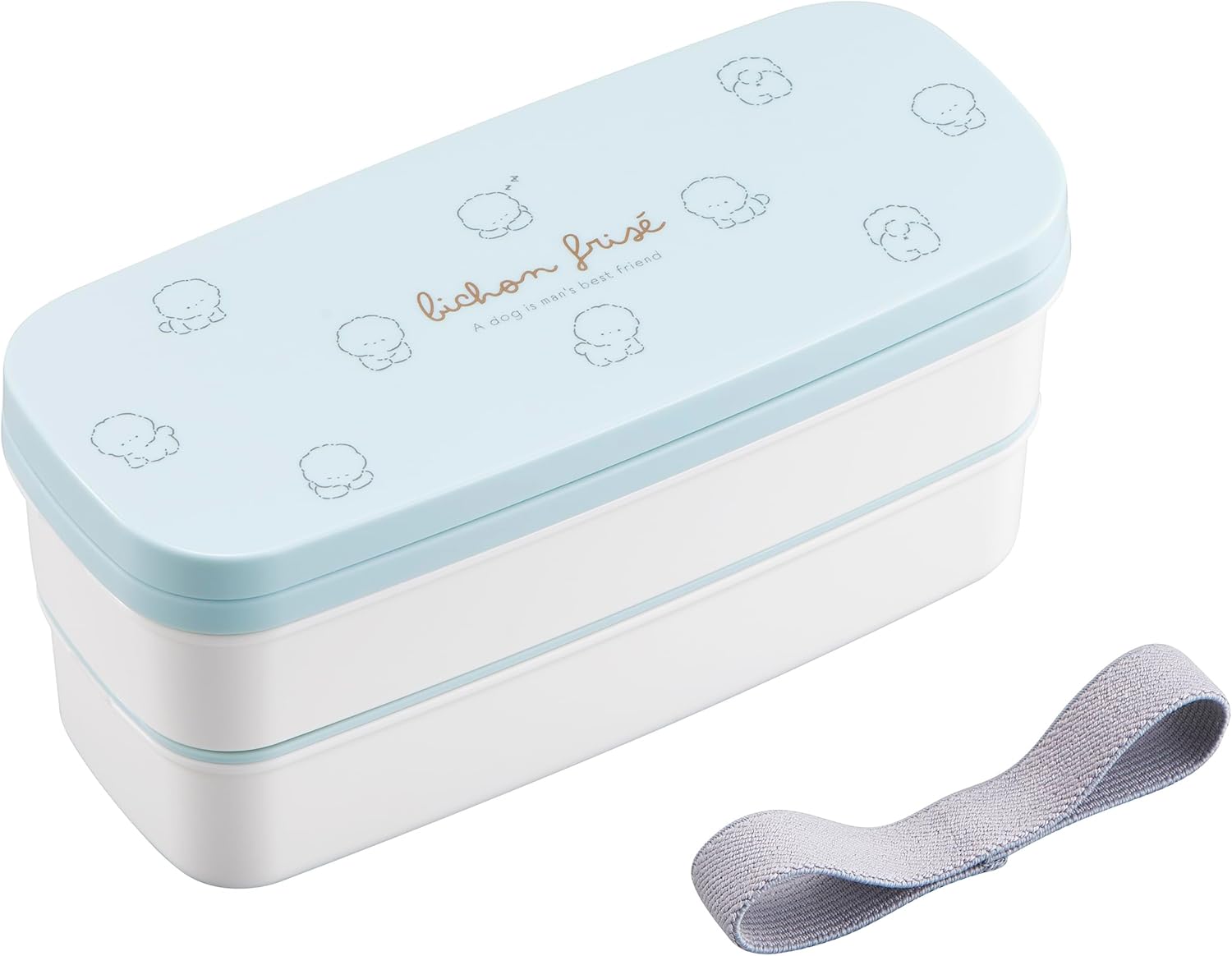 Amazon｜オーエスケー（OSK) 2段 弁当箱 入れ子式 ランチボックス 640ml もふりーぬ MLN 16.5cm 箸 仕切り ランチベルト付 食洗機 電子レンジ対応 日本製 PW ...