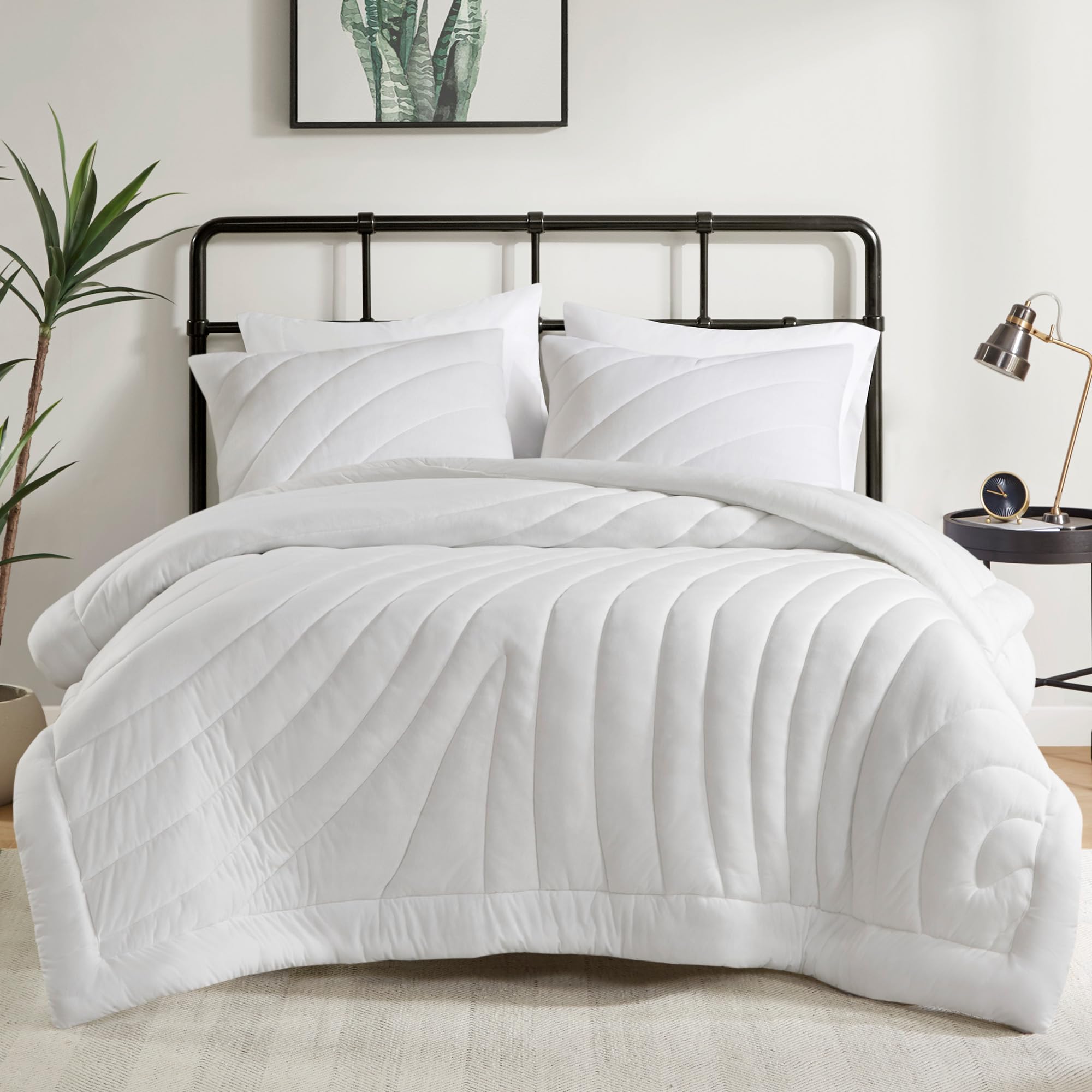 Amazon.com: Urban Habitat King Comforter Set 350gsm Overfilled Puffy ...