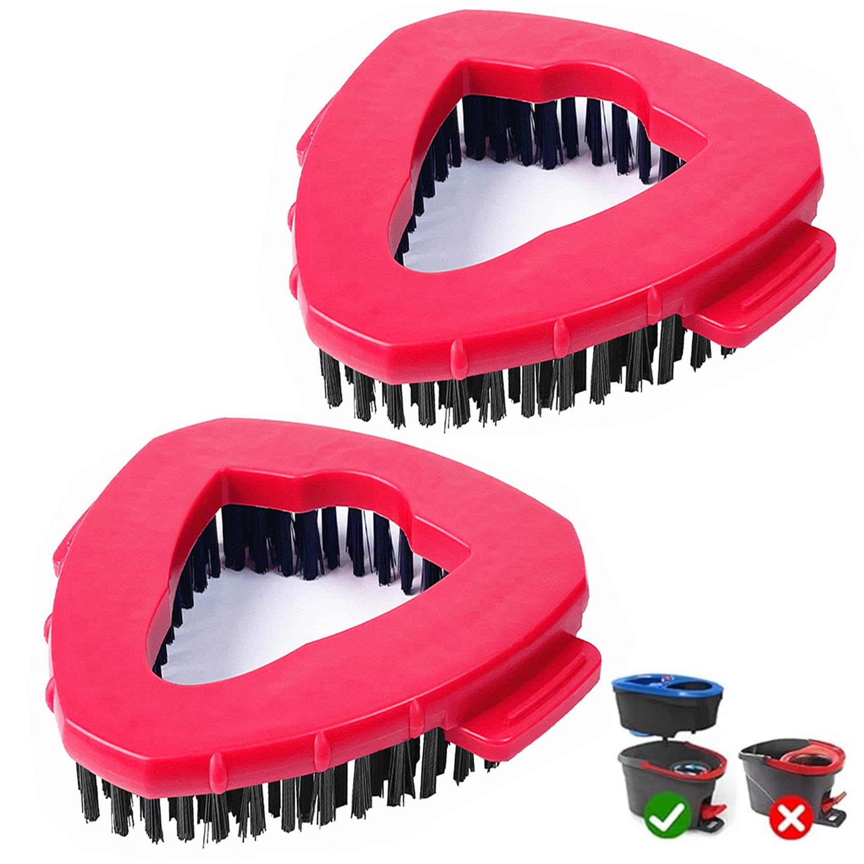 Amazon.com: Spin Mop Brush Scrub Compatible with O Cedar Rinseclean 2 ...