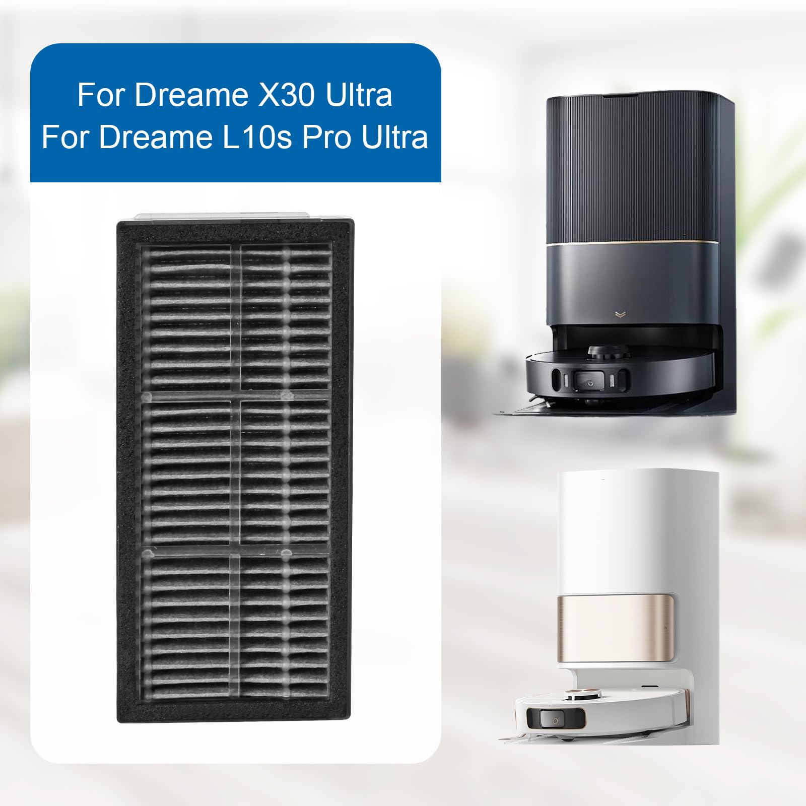 Dreame Hepa Filter 6-Pack HEPA Filters For Dreame Robot Vacuums (X40 ...