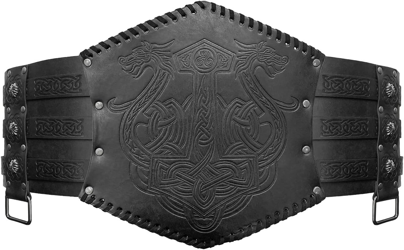 Nordic Armors Belt Knight Corsets Belt Embossed Wide Belt Medieval ...