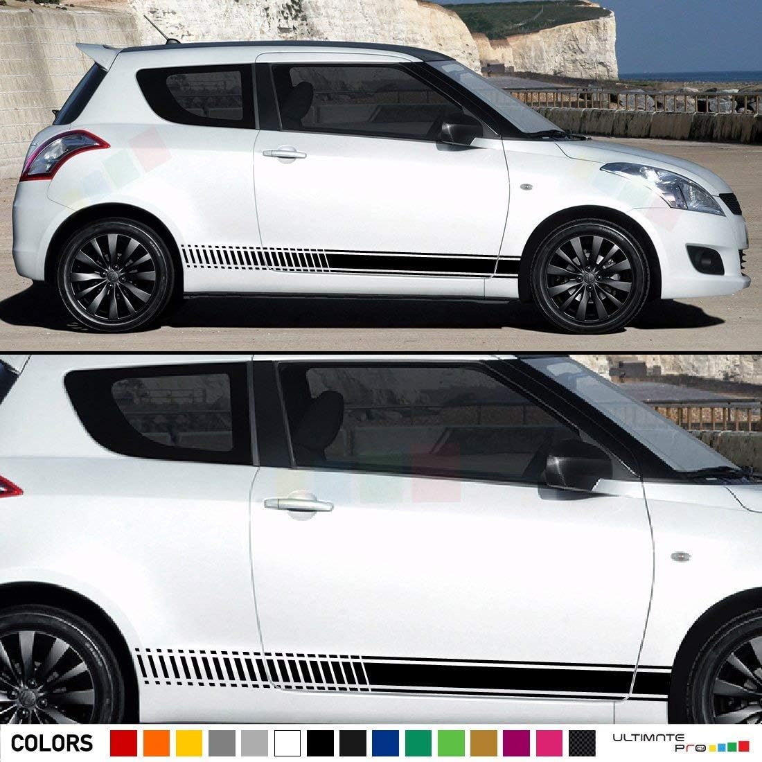 Buy Bubbles Designs 2X Decal Sticker Vinyl Side Racing Stripes ...