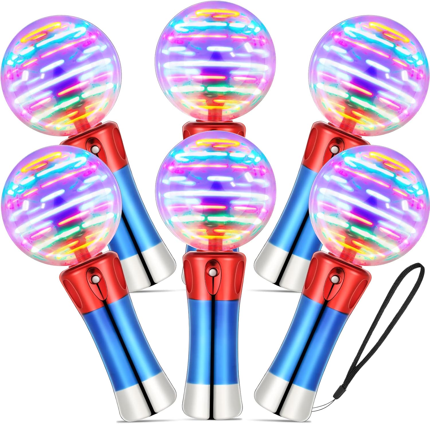 Jerify 6 Pieces Light up Magic Ball Wand Flashing Led Wands Thrilling ...