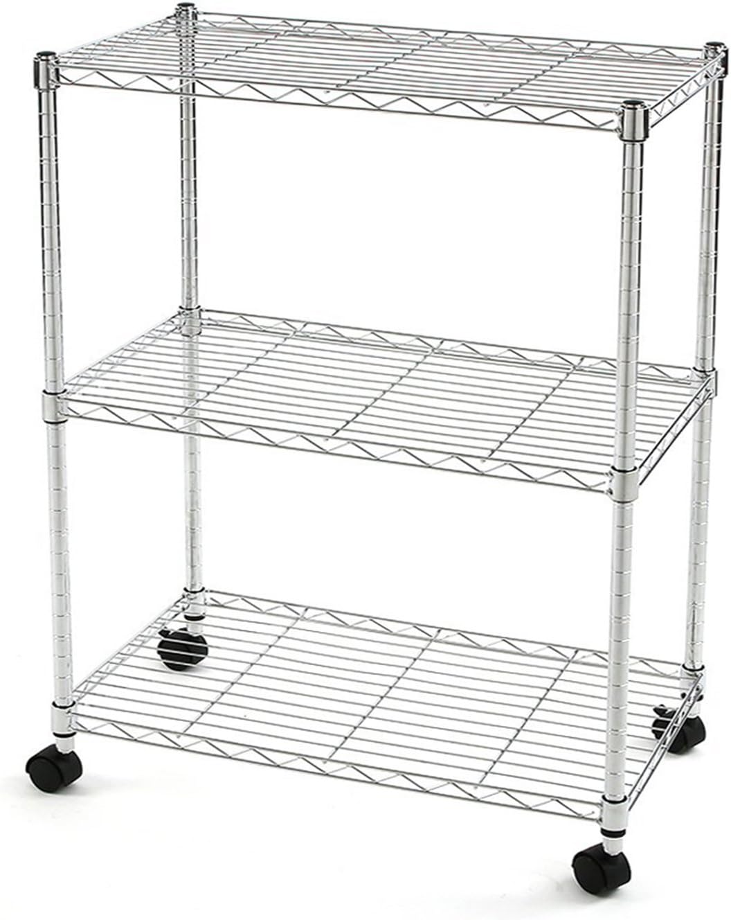 Excel ES-241428CW NSF Multi-Purpose 3-Tier Wire Shelving Unit with ...