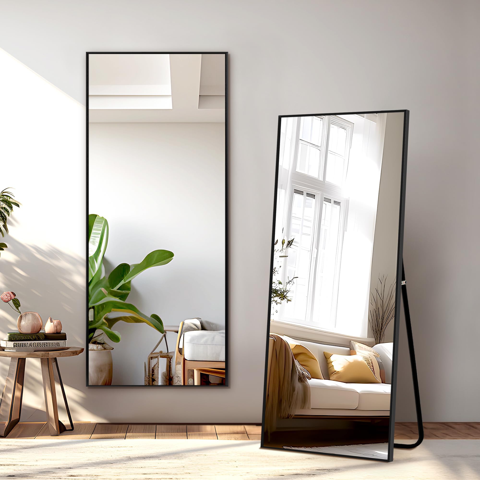 Amazon.com: Shatterproof Full Length Mirror Tiles, Mirror for Wall ...