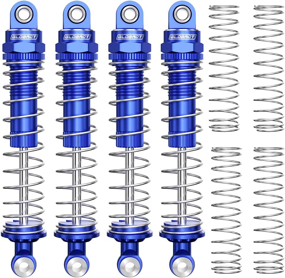 Amazon.com: GLOBACT 80mm Aluminum Front & Rear Shocks Adjustable ...