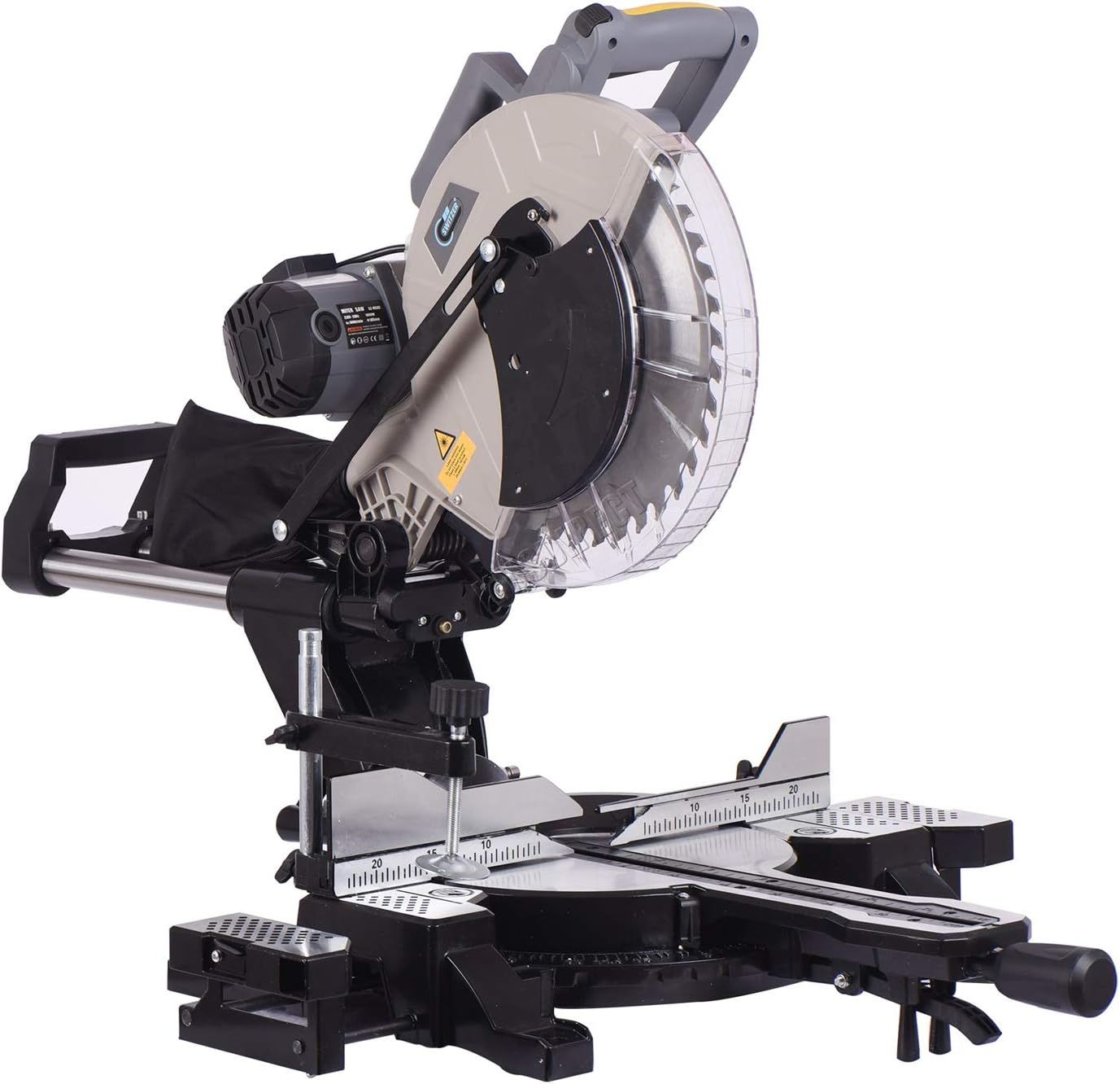SwitZer Mitre Saw 12" Inch Compound Sliding 1800W 230v Double Bevel Cut ...