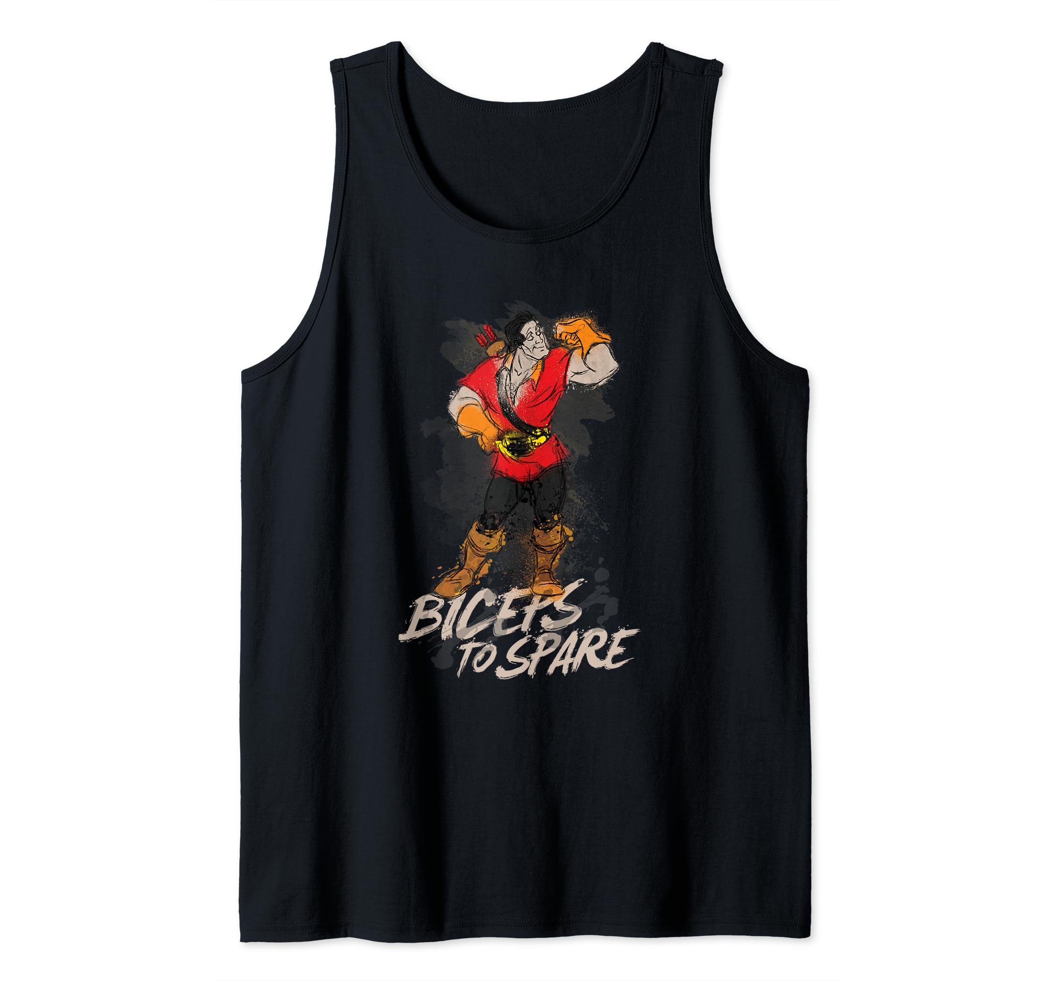 Amazon.com: Disney Beauty and the Beast Gaston Biceps to Spare Tank Top ...