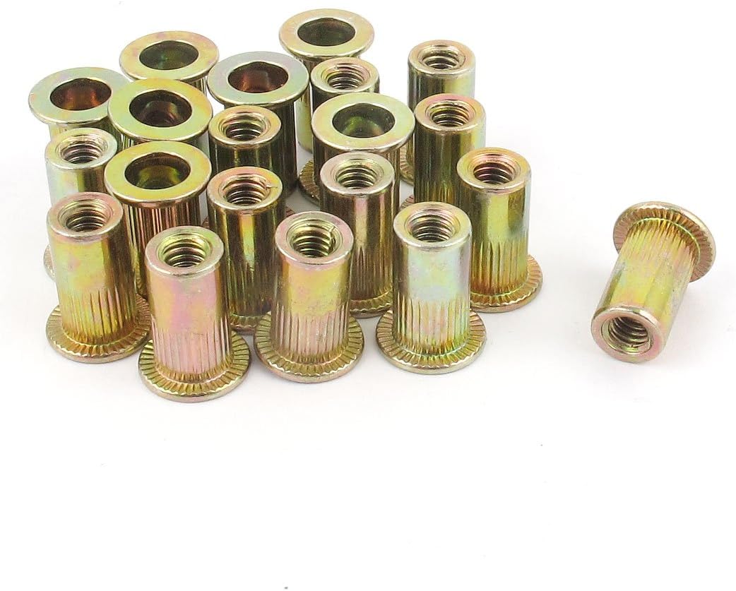 sourcingmap 20pz acciaio rivetto dado rivetto cieco inserimento rivetto ...