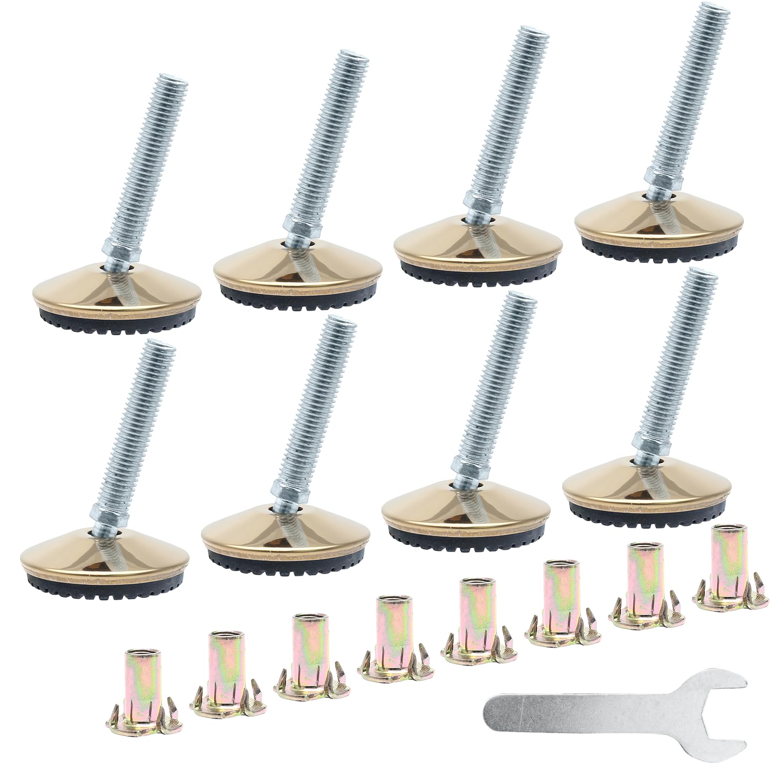 Amazon.com: HARSKIYER 8pcs Furniture Levelers, M10 Leveling Feet ...