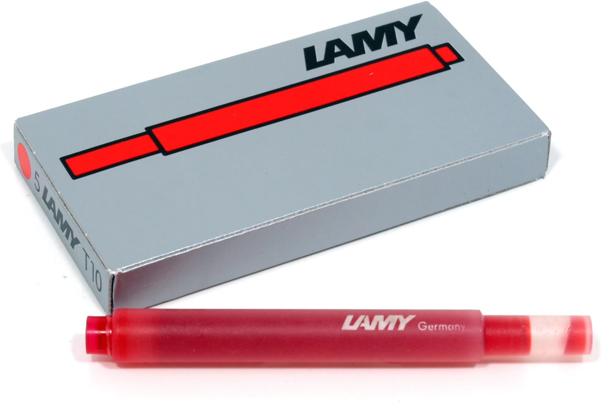LAMY T 10 Ink 825 - Large Capacity Red Ink Cartridge for All Lamy ...