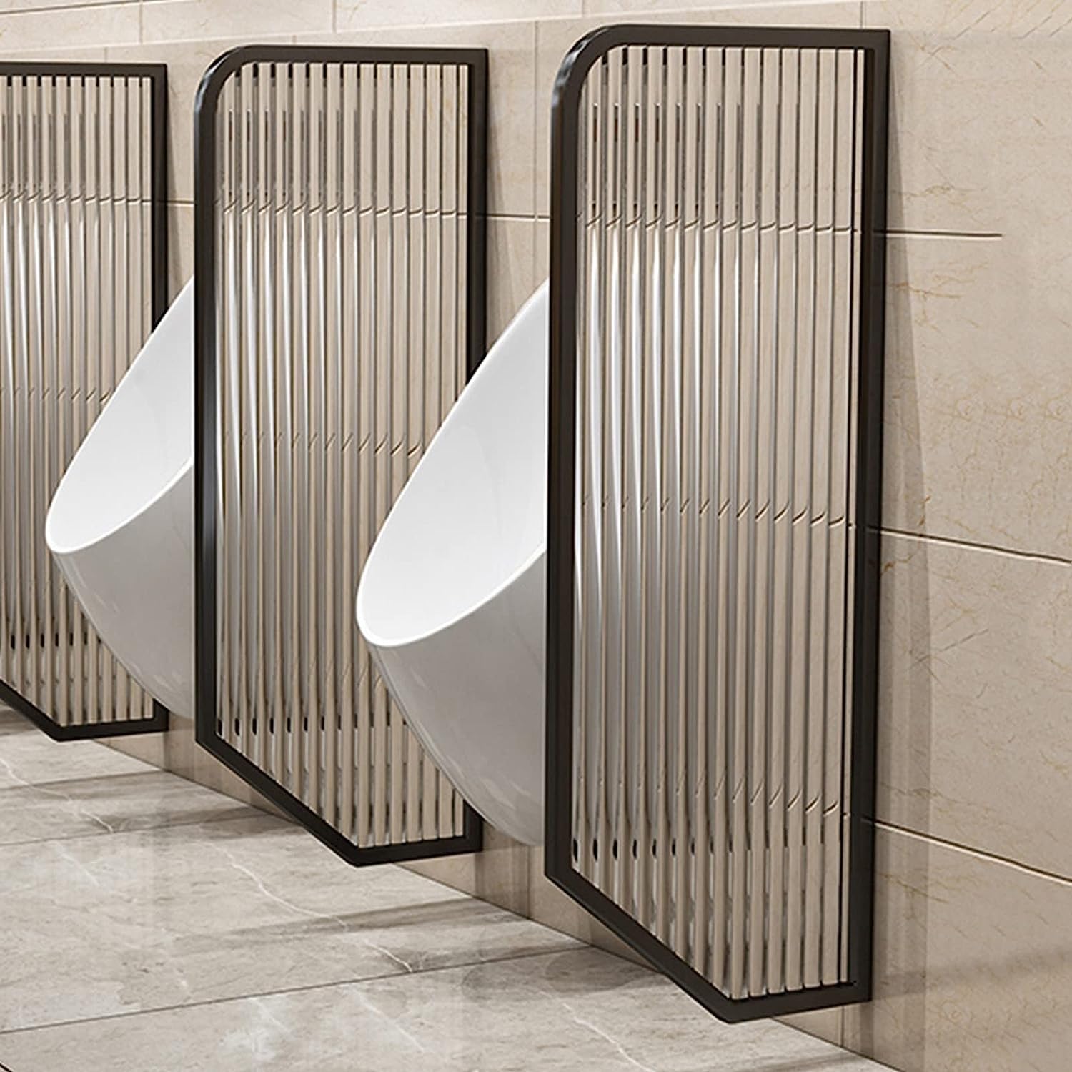 Amazon.com: Wall-Mounted Men Urinal Privacy Screen Divider,Metal and ...